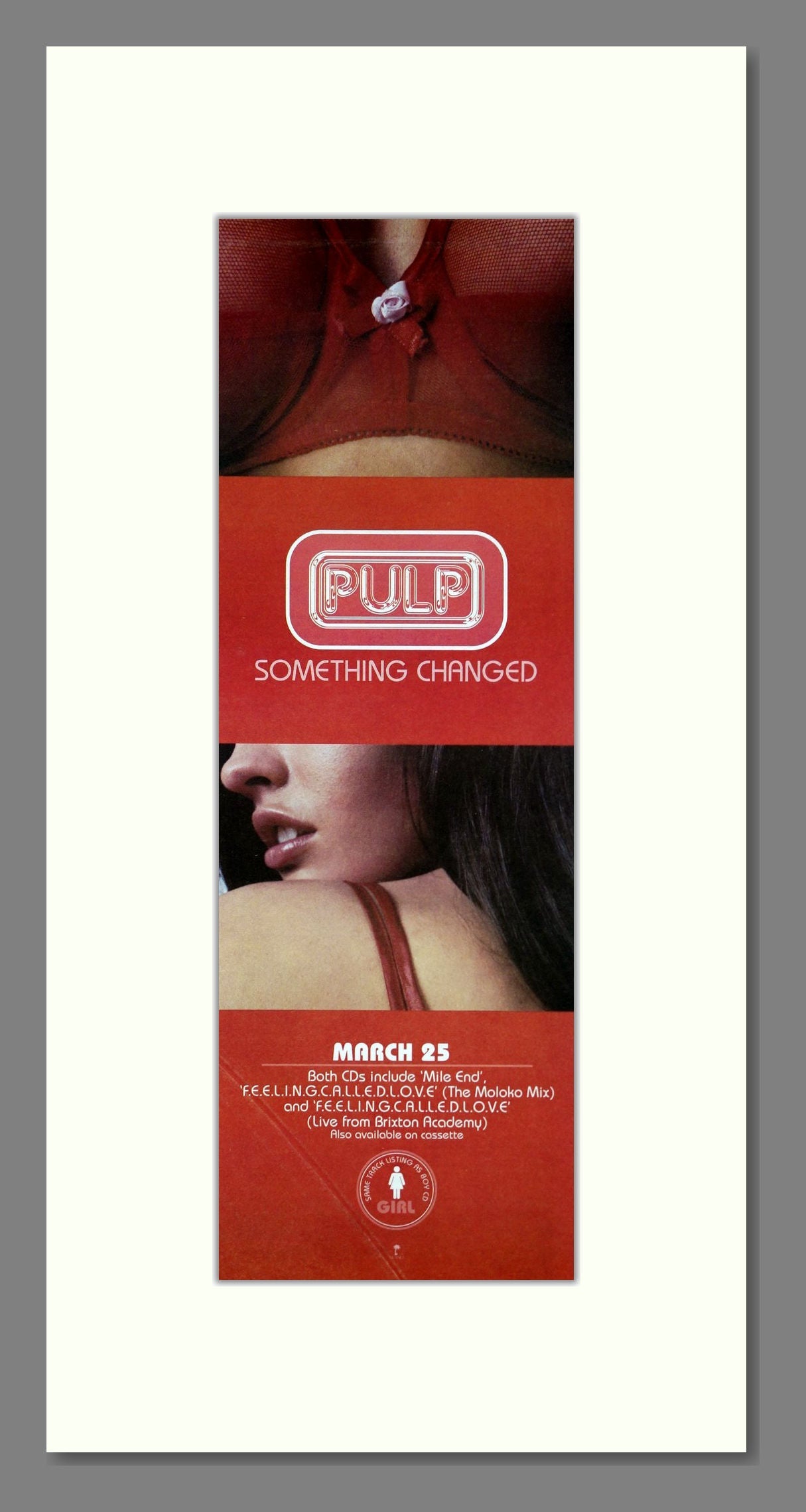 Pulp - Something Changed. Vintage Advert 1996 (ref AD201418) – The ...