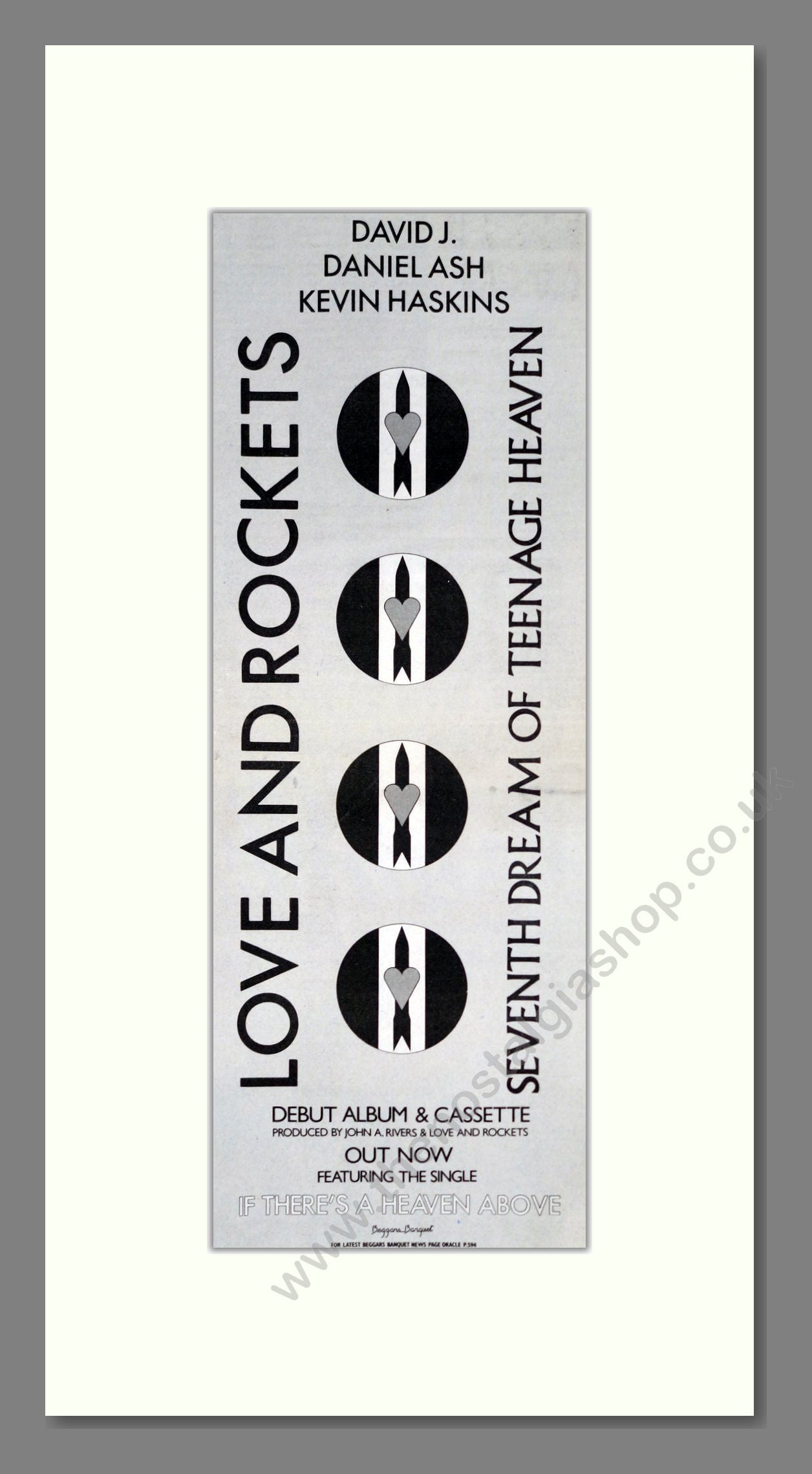 Love And Rockets - Seventh Dream Of Teenage Heaven. Vintage Advert 198 ...