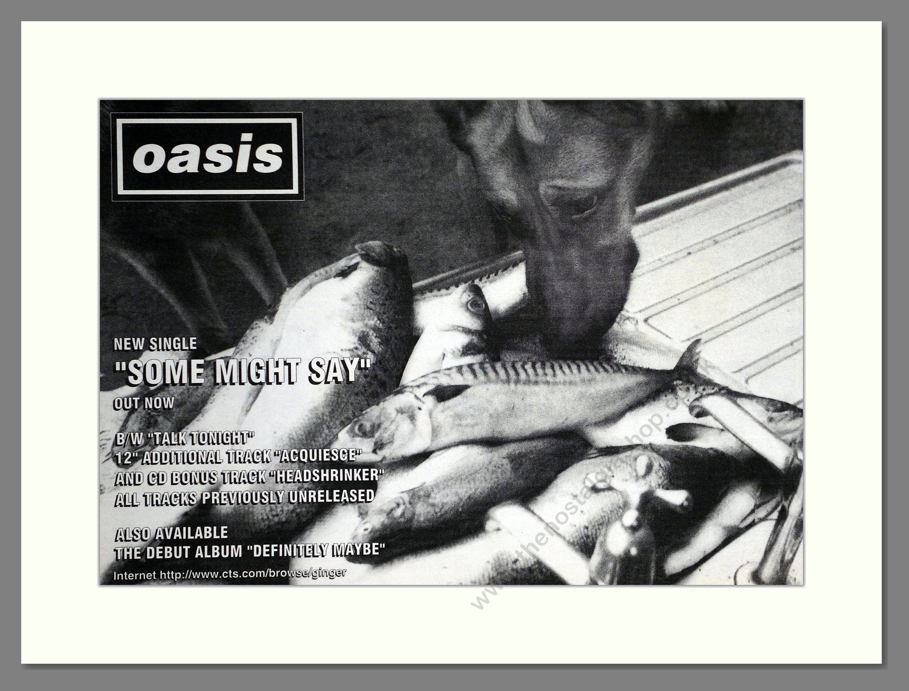 Oasis - Some Might Say. Vintage Advert 1995 (ref AD63683) – The ...