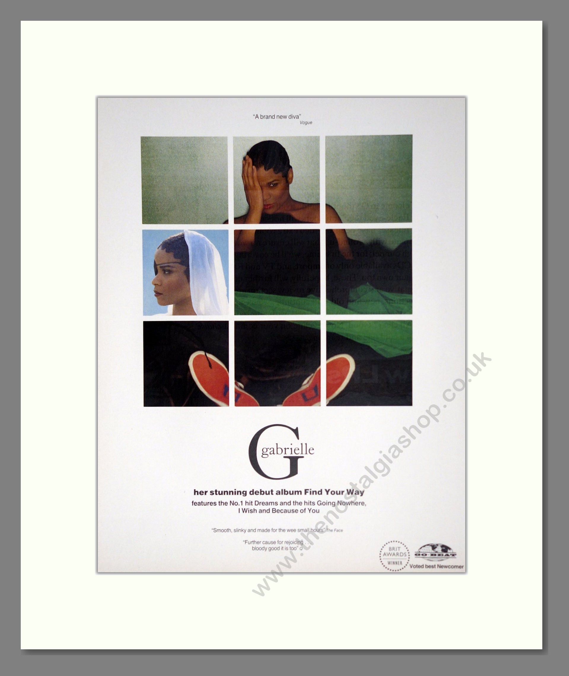 Gabrielle - Find Your Way. Vintage Advert 1994 (ref AD63735) – The ...
