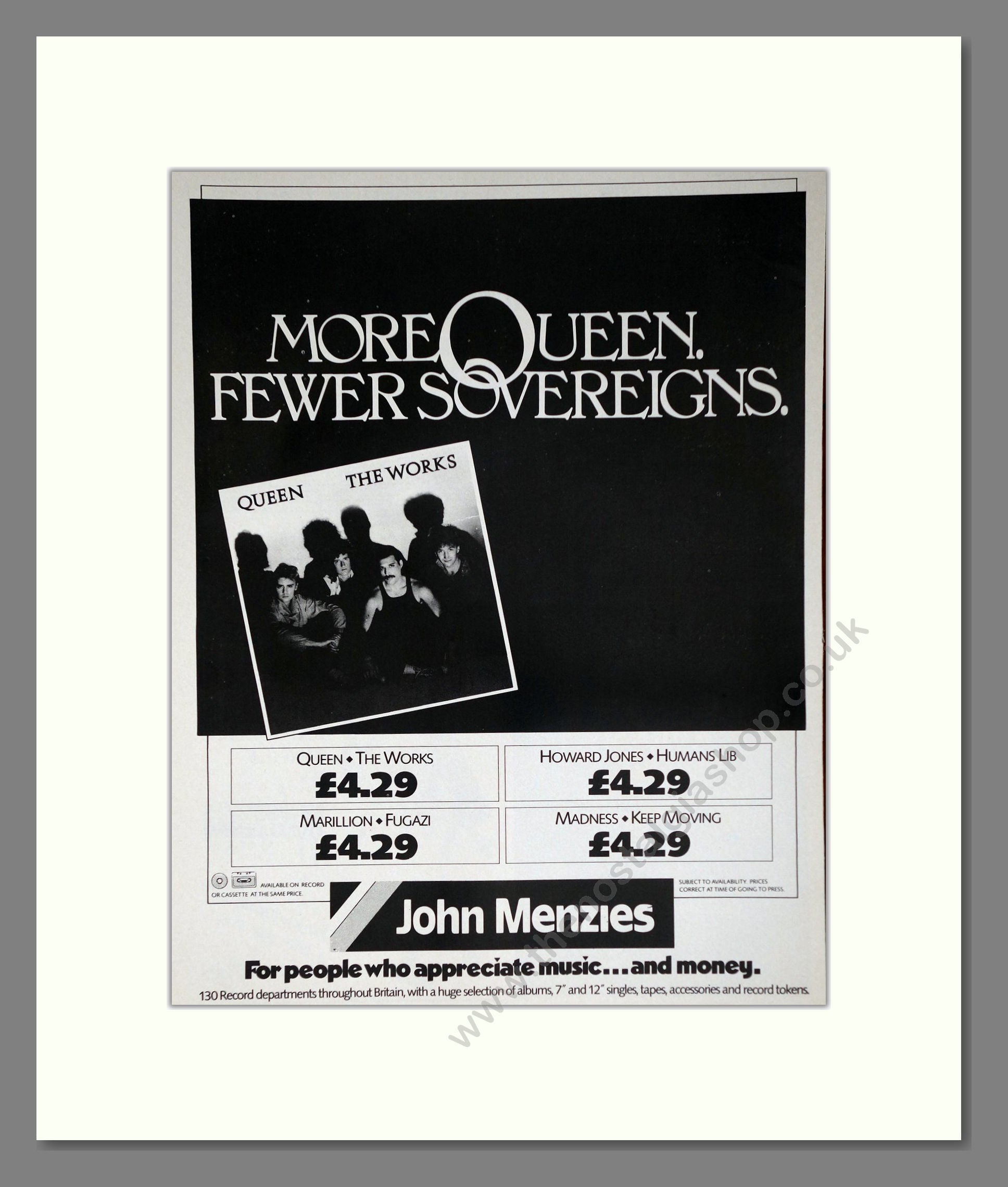 Queen - The Works. Vintage Advert 1984 (ref AD63816) – The Nostalgia Shop