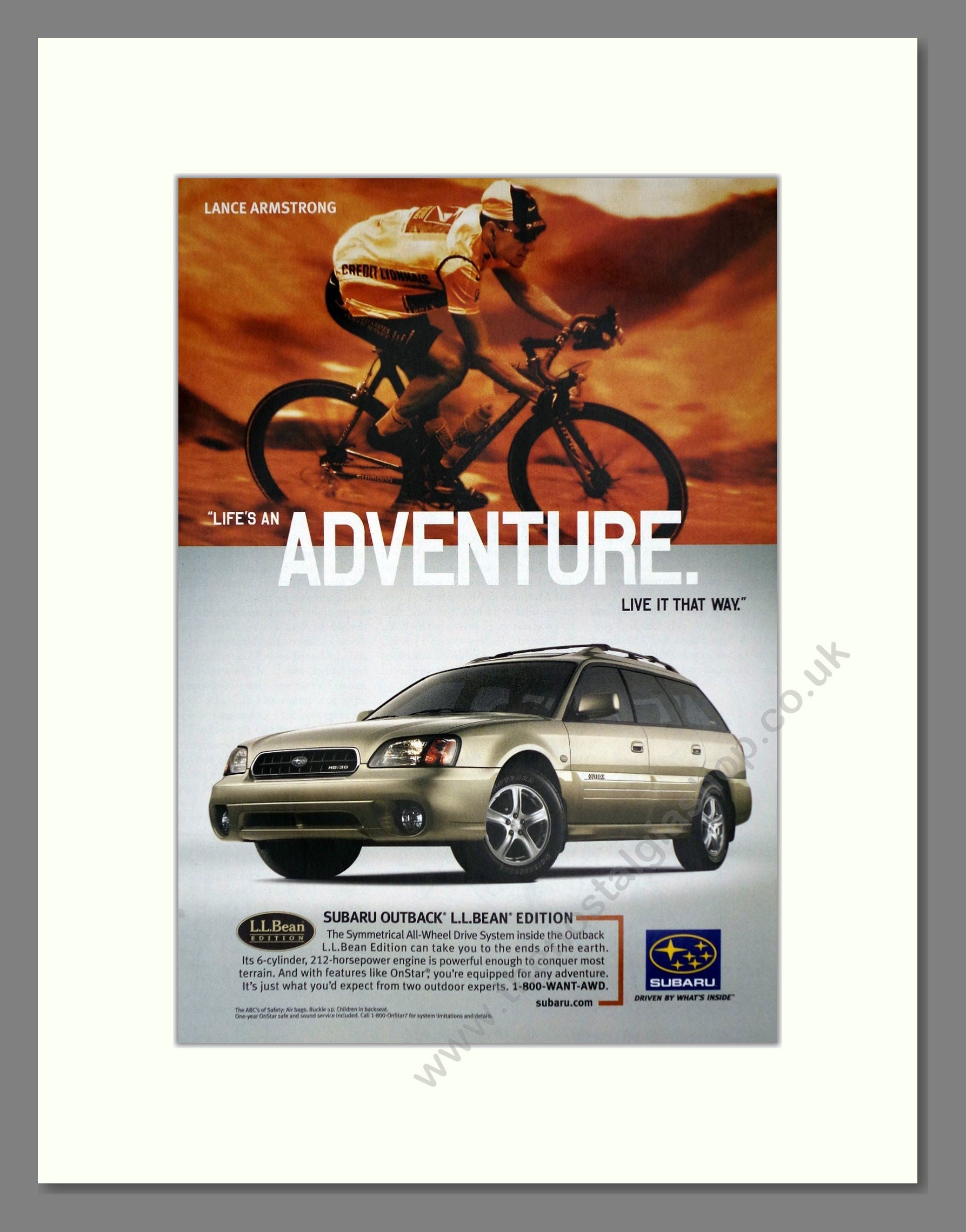 Subaru - Outback. Vintage Advert 2003 (ref AD63985) – The Nostalgia Shop