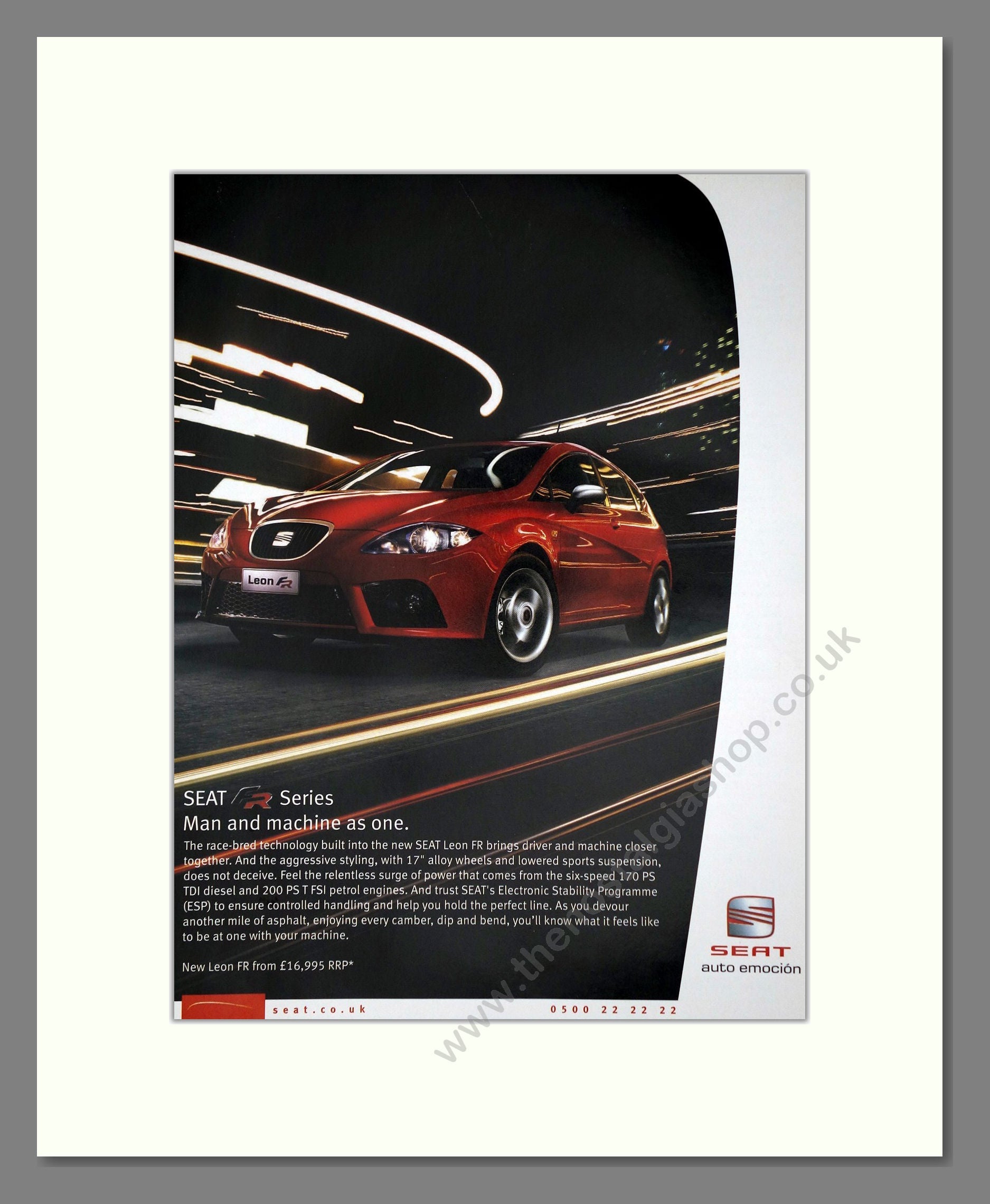 Seat - FR Series. Vintage Advert 2006 (ref AD64107) – The Nostalgia Shop