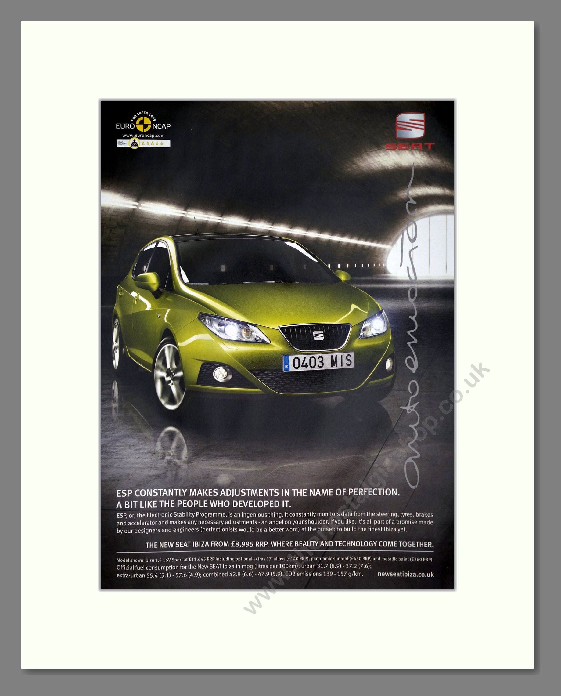Seat - Ibiza. Vintage Advert 2008 (ref AD64110) – The Nostalgia Shop