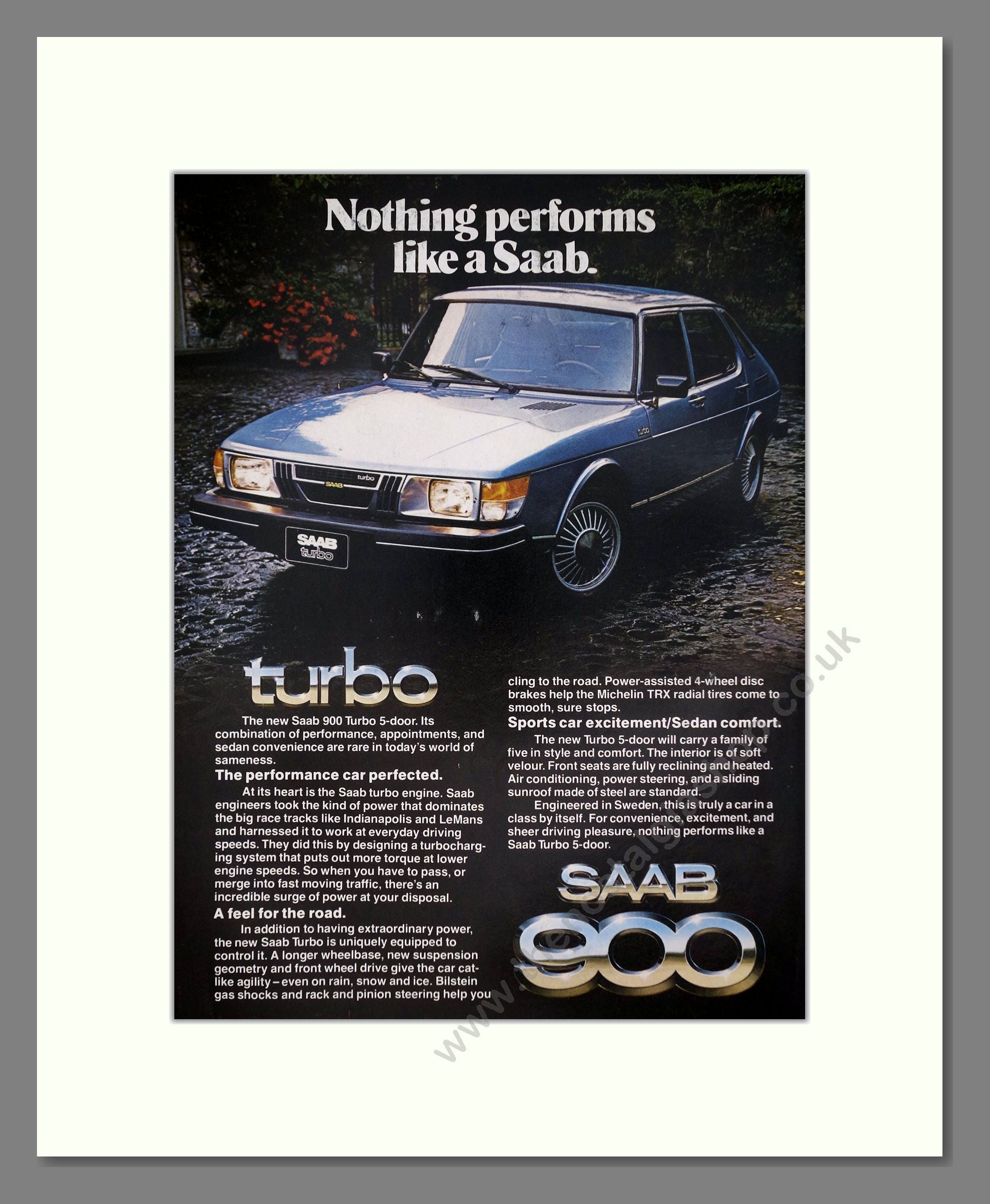 Saab - 900 Turbo. Vintage Advert 1979 (ref AD64184) – The Nostalgia Shop