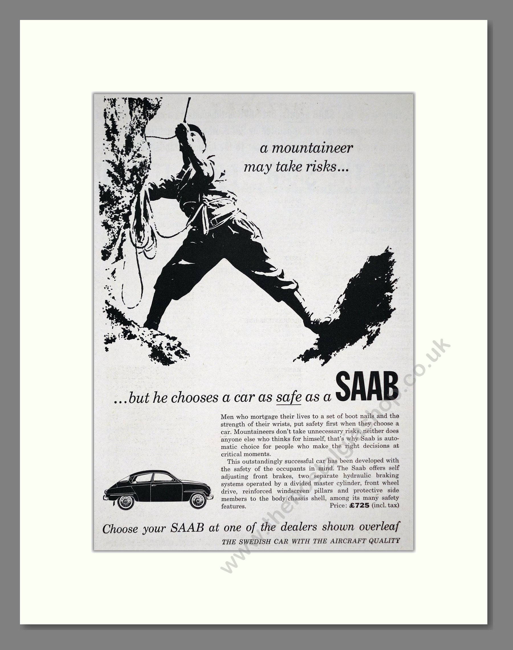 Saab - Mountaineer. Vintage Advert 1964 (ref AD64203) – The Nostalgia Shop
