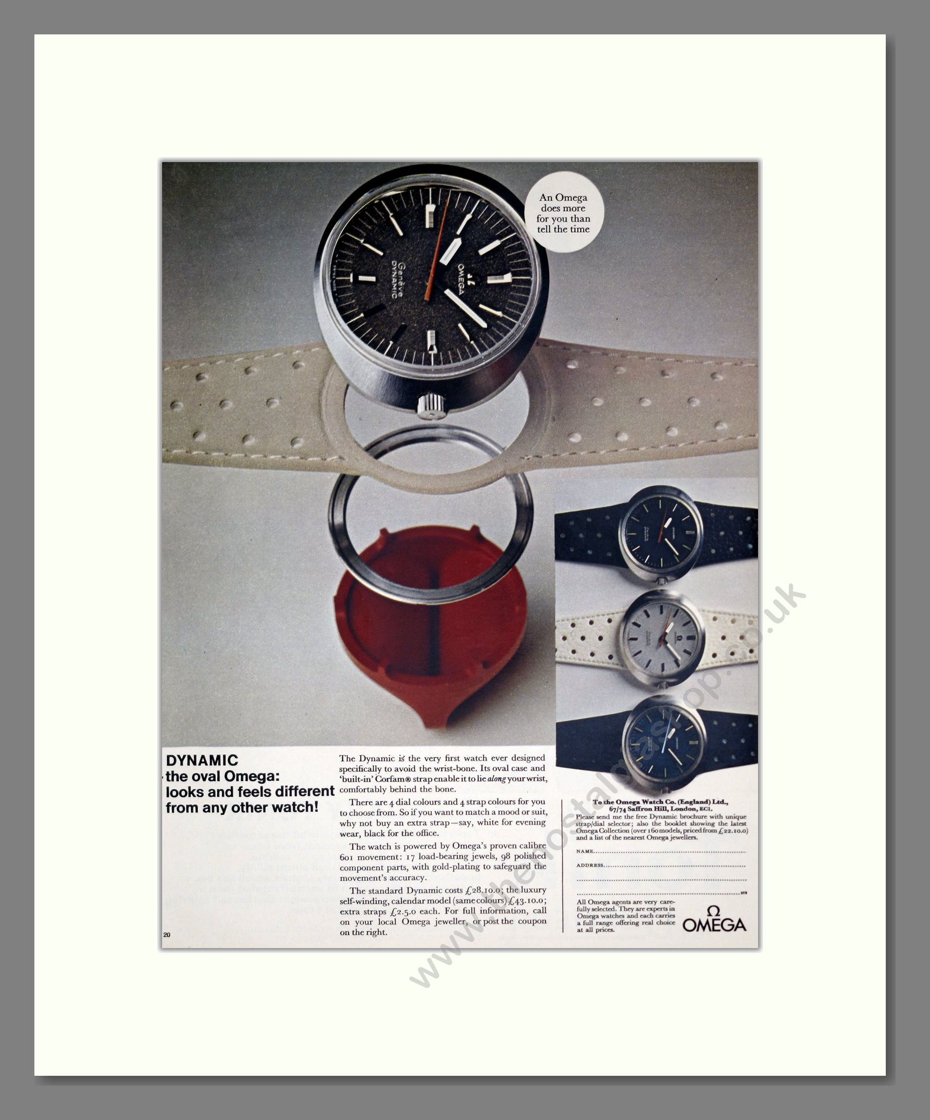 Omega - Dynamic. Vintage Advert 1969 (ref AD303561) – The Nostalgia Shop