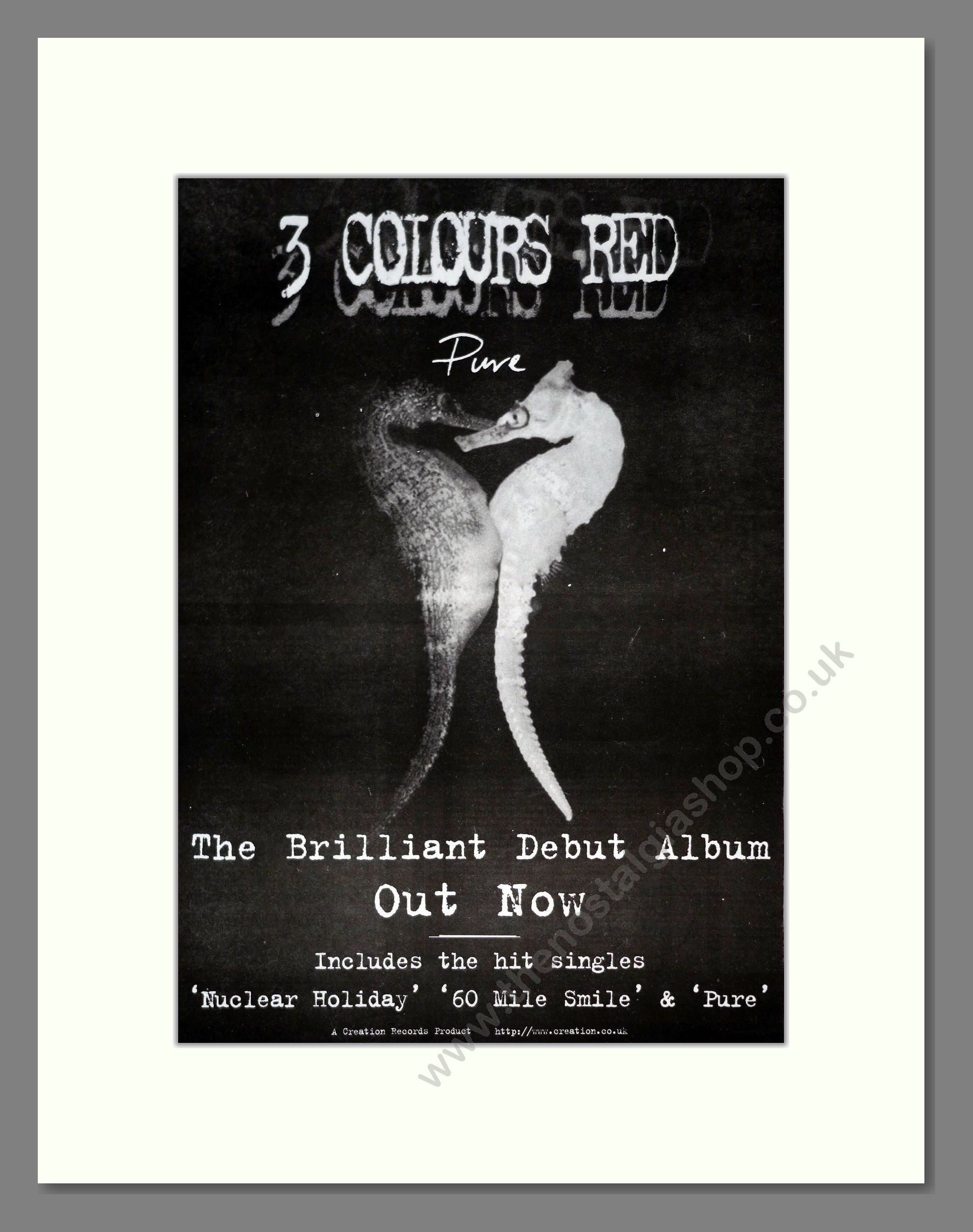 3 Colours Red - Pure. Vintage Advert 1997 (ref AD20818) – The Nostalgia ...