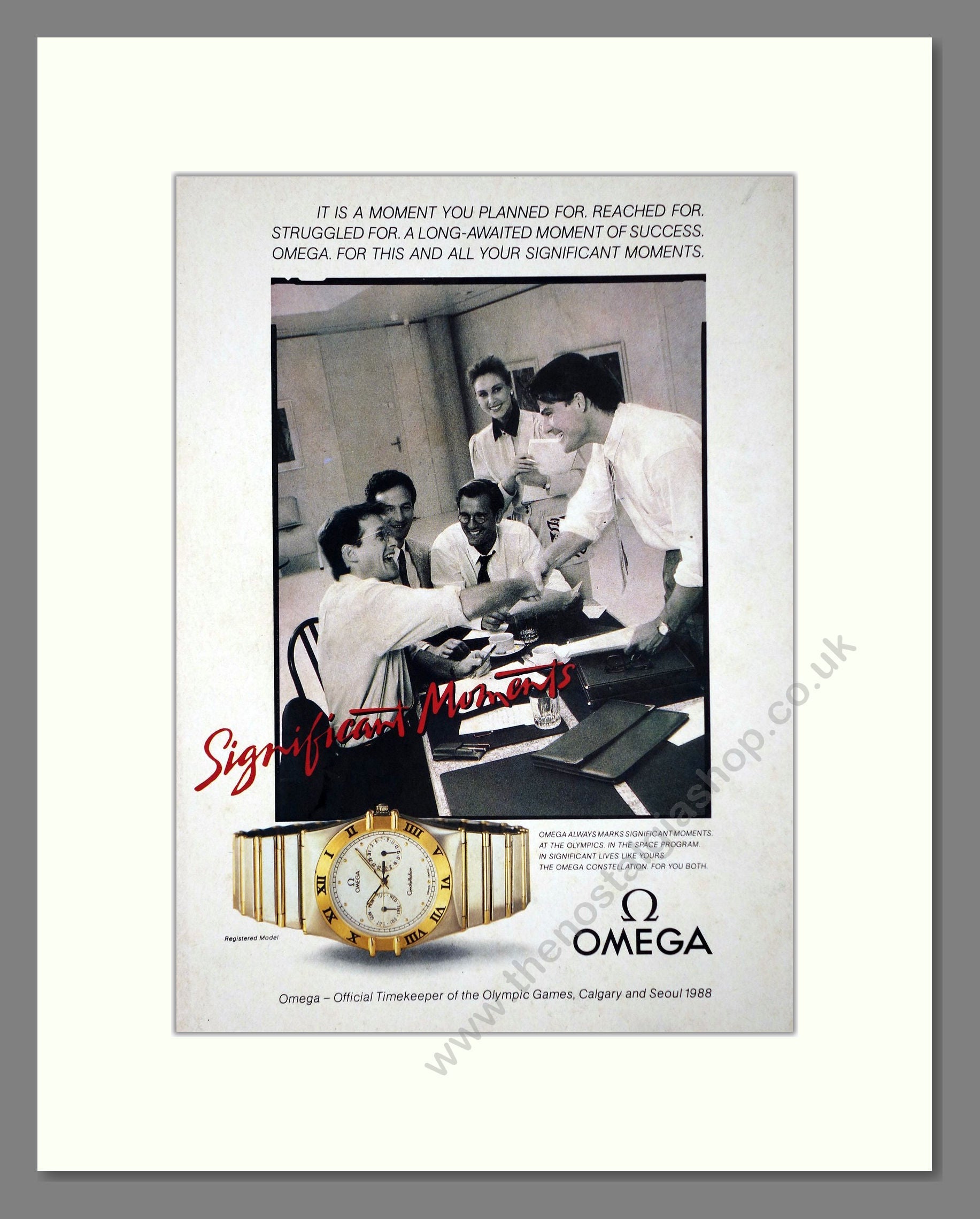Omega - Constellation. Vintage Advert 1988 (ref AD64304) – The ...