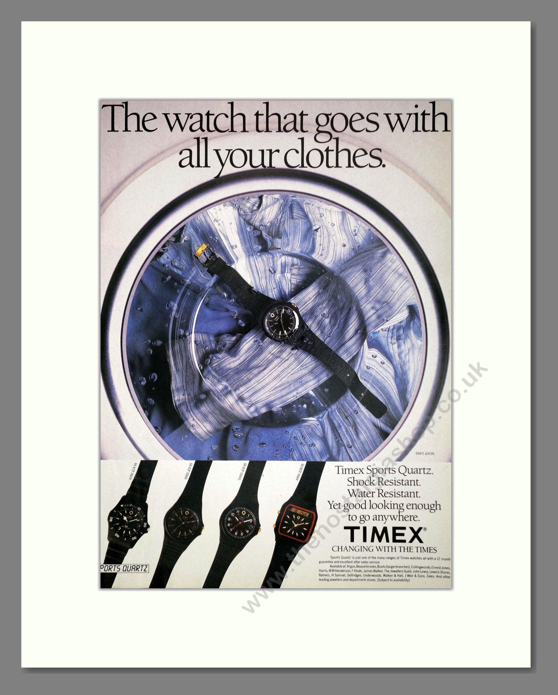 Timex - Sports Quartz. Vintage Advert 1985 (ref AD64339) – The ...