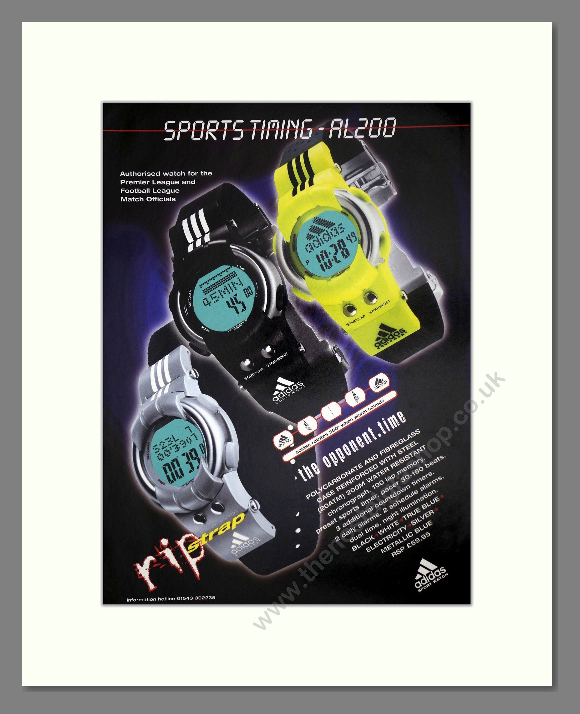 Adidas - Sport Watch. Vintage Advert 1998 (ref AD64355) – The Nostalgia ...