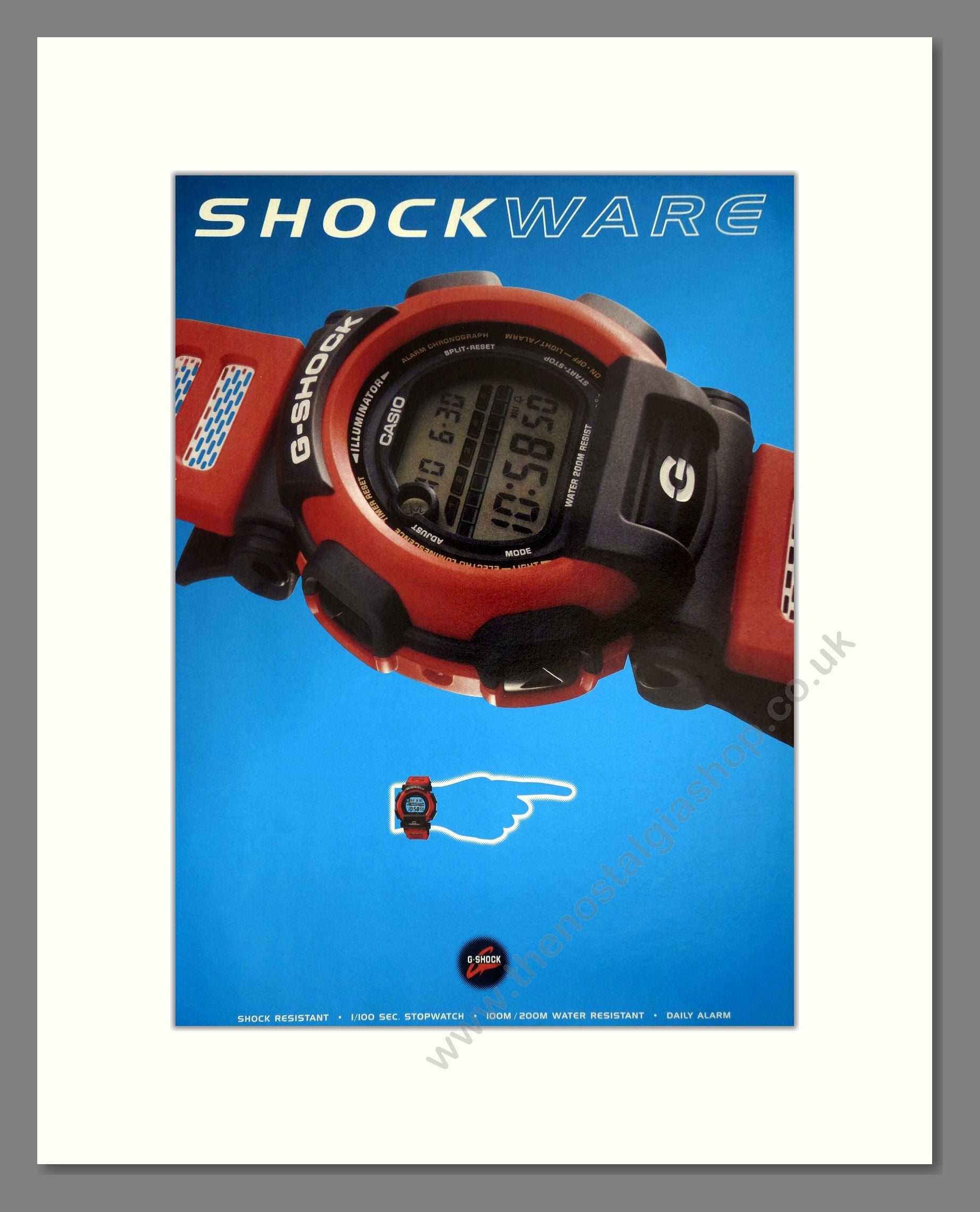 Casio - G-Shock. Vintage Advert 1997 (ref AD64376) – The Nostalgia Shop