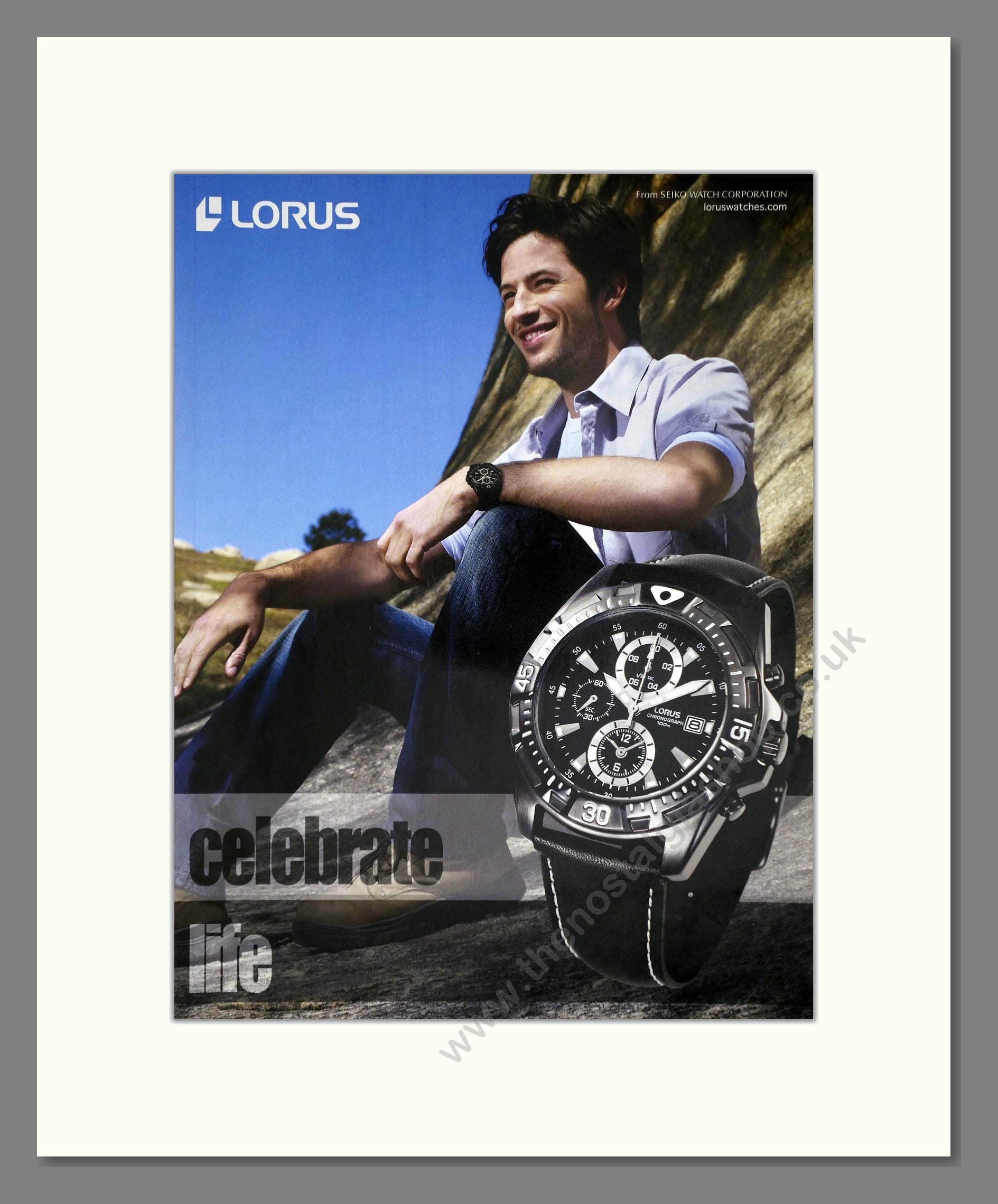 Lorus - Chronograph 100m. Vintage Advert 2000 (ref AD64401) – The ...
