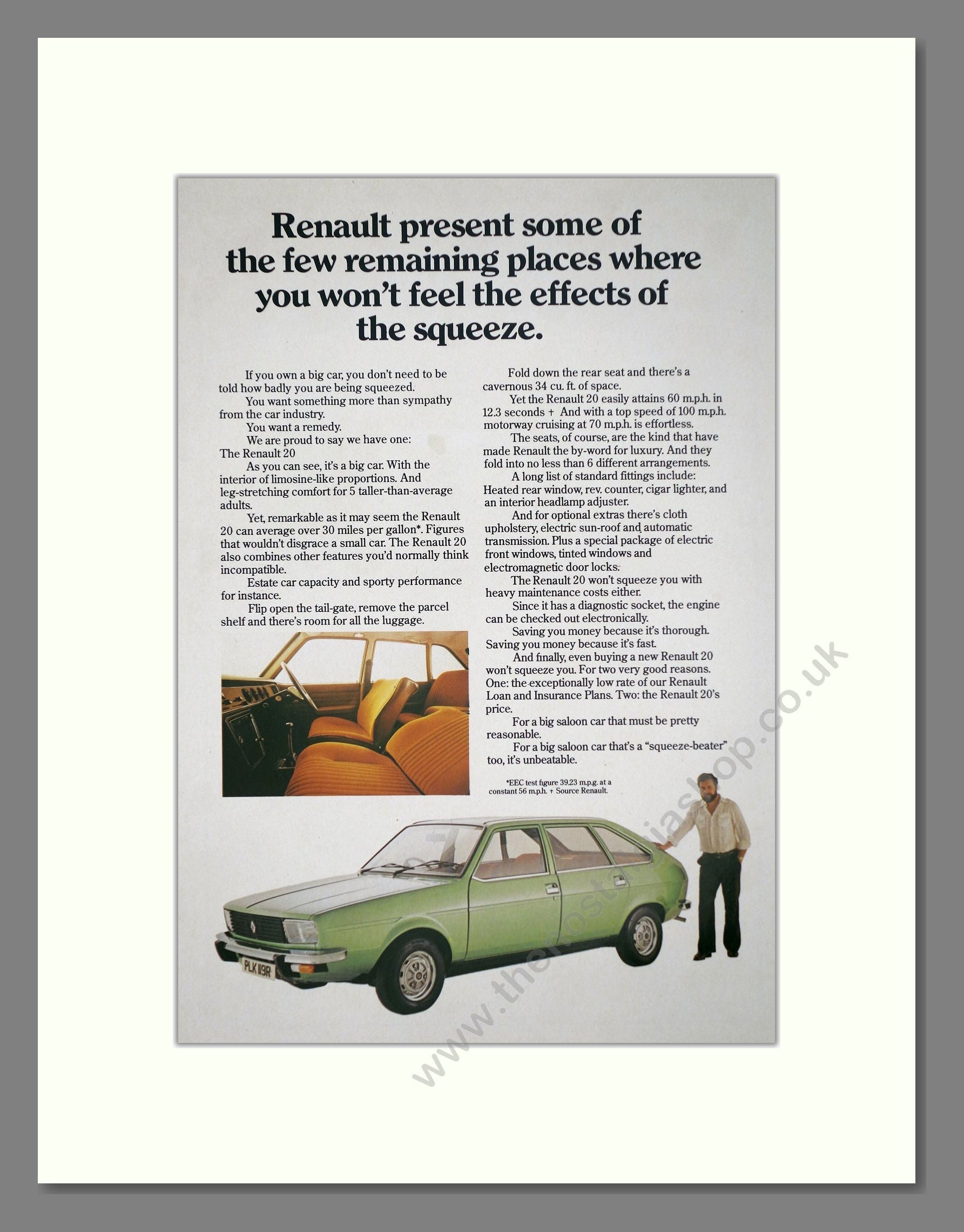 Renault - 20. Vintage Advert 1977 (ref AD64571) – The Nostalgia Shop