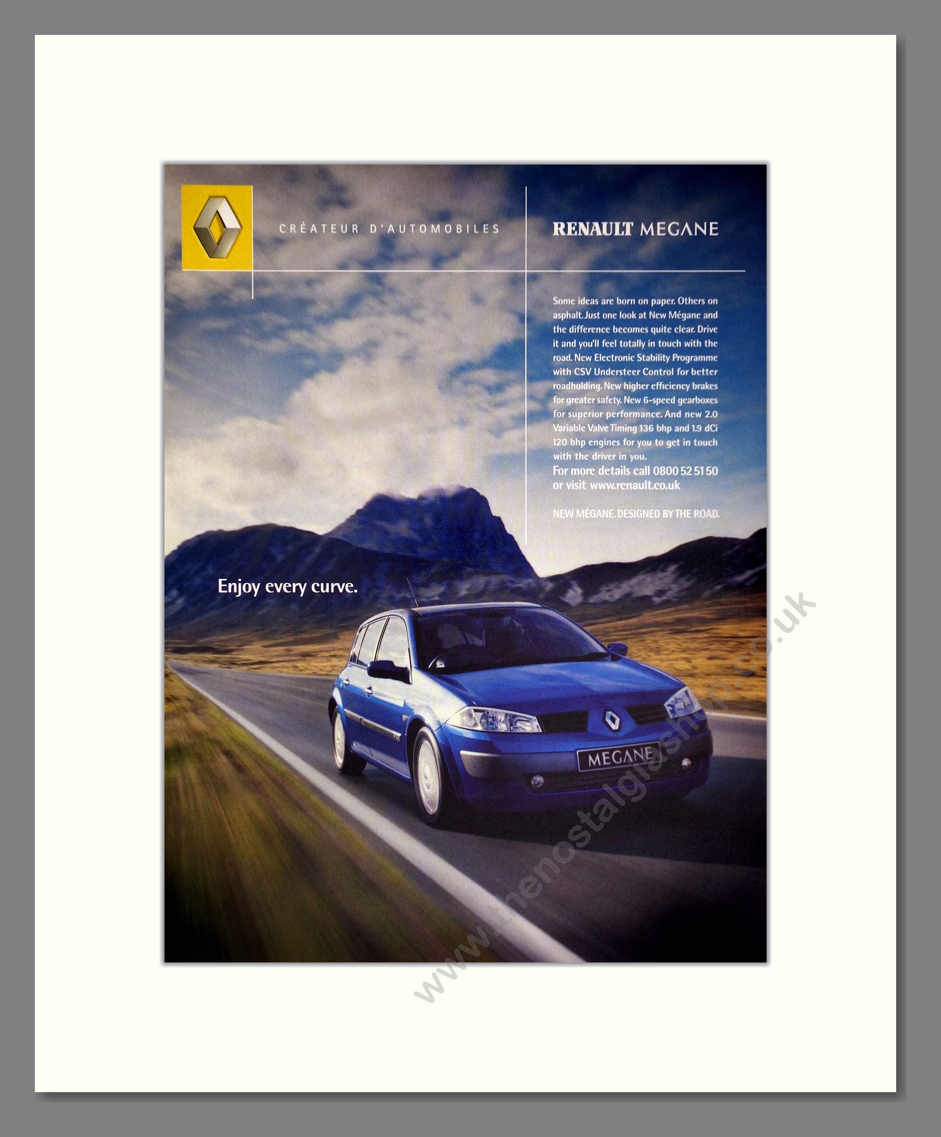 Renault - Megane. Vintage Advert 2002 (ref AD64625) – The Nostalgia Shop