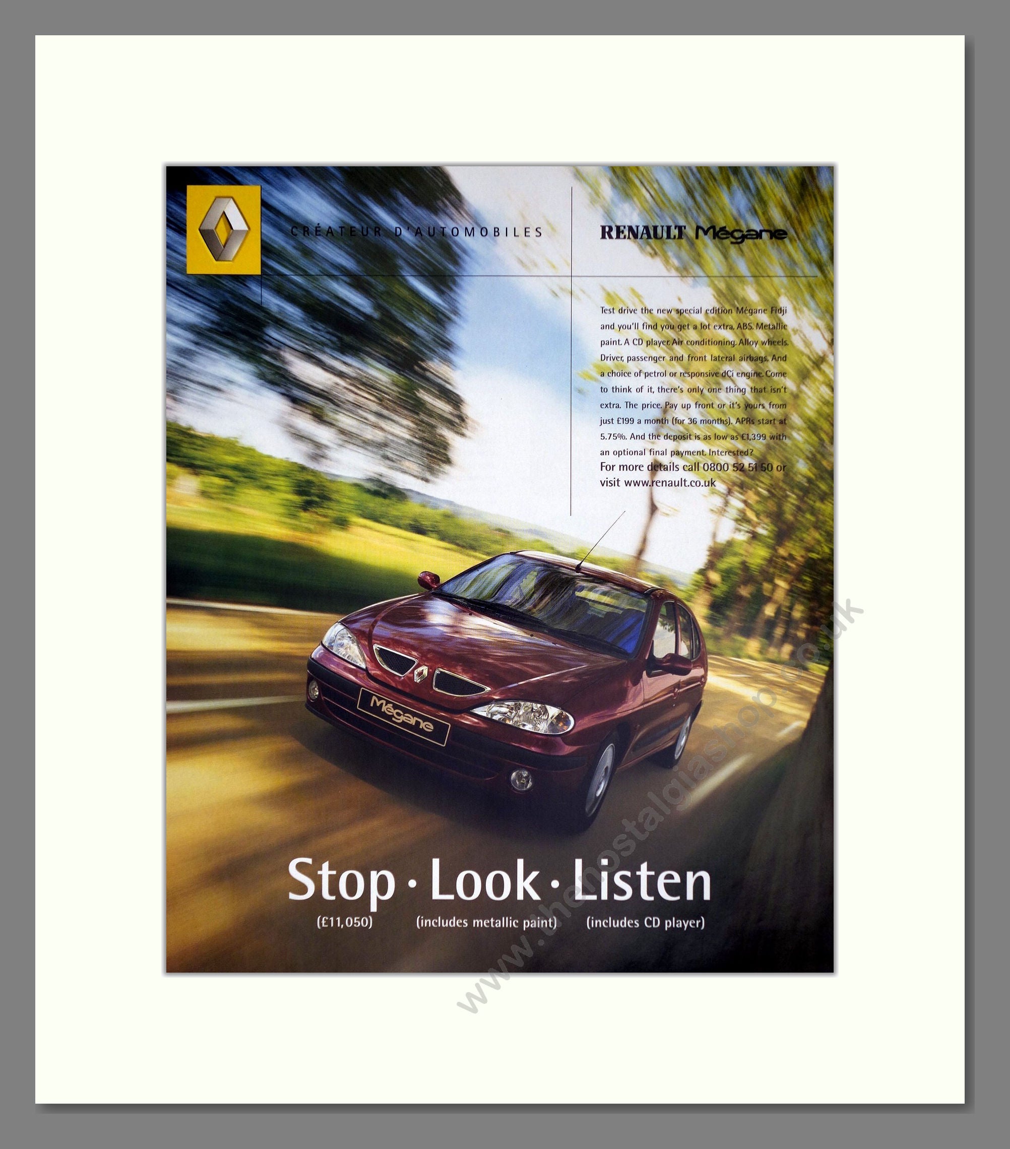 Renault - Megane. Vintage Advert 2002 (ref AD64629) – The Nostalgia Shop