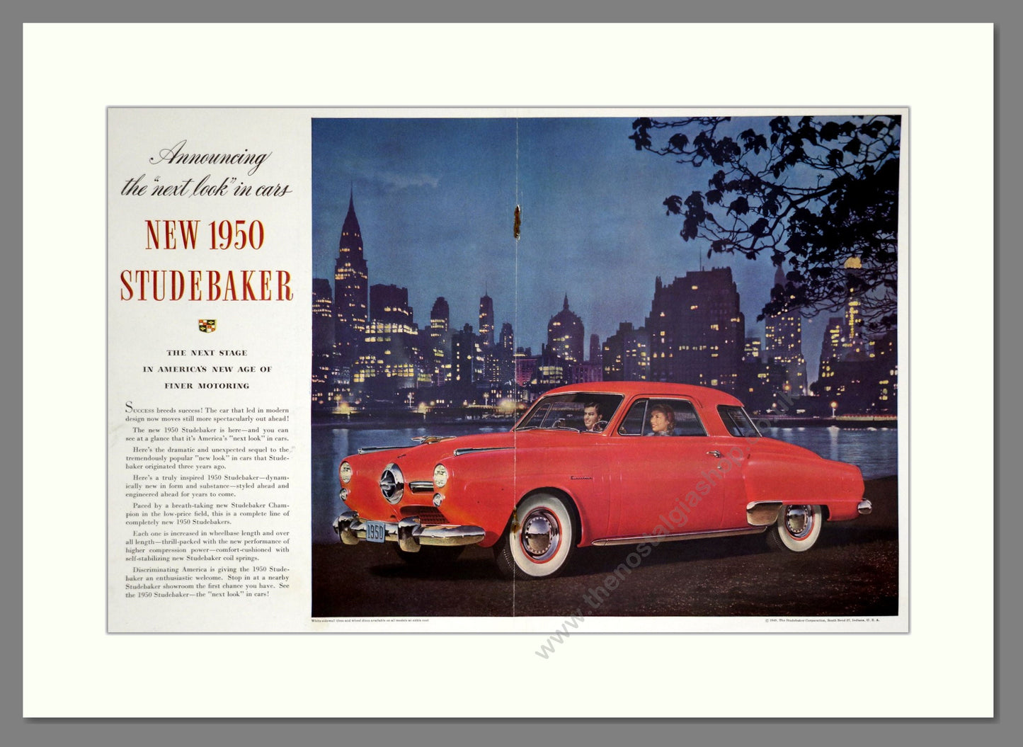 Studebaker - 1950. Vintage Advert 1950 (ref AD64653) – The Nostalgia Shop