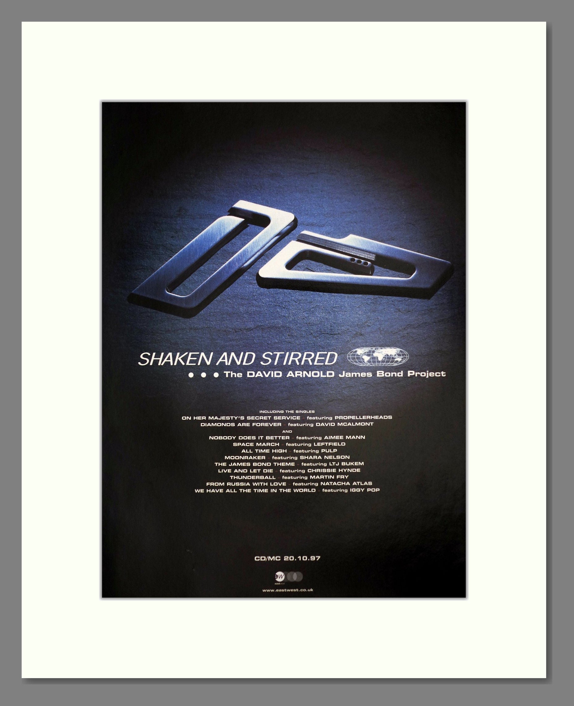 David Arnold James Bond Project - Shaken And Stirred. Vintage Advert 1 ...
