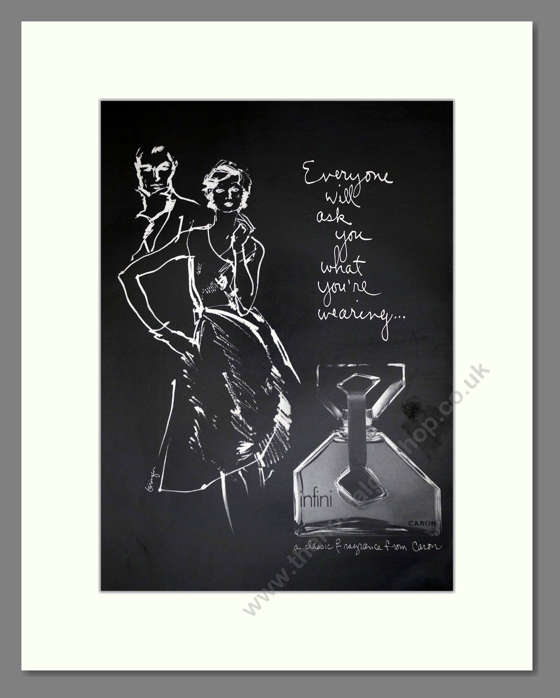 Caron - Infini. Vintage Advert 1975 (ref AD65511) – The Nostalgia Shop