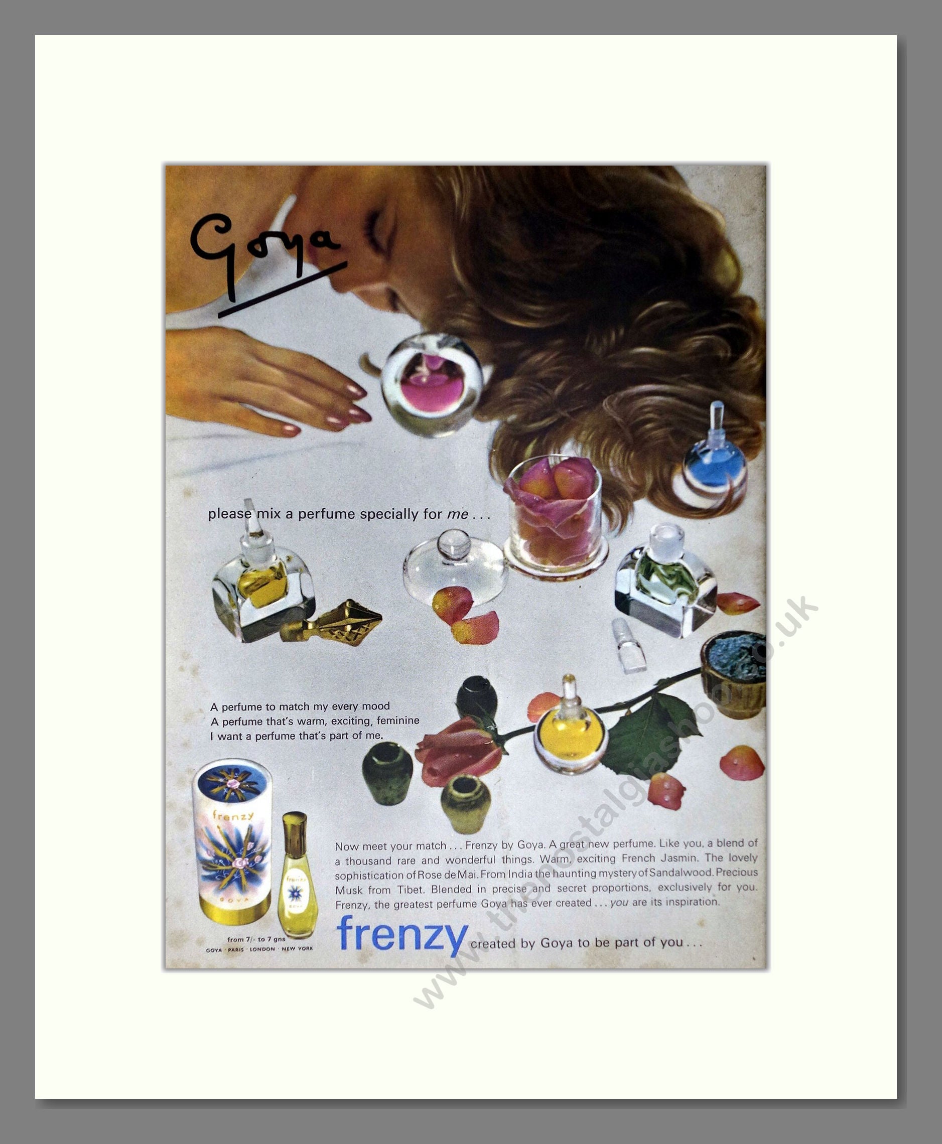Goya - Frenzy. Vintage Advert 1960 (ref AD66005) – The Nostalgia Shop