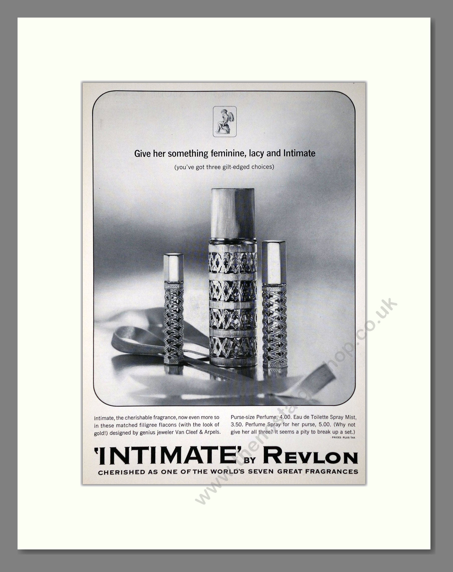 Revlon - Intimate. Vintage Advert 1965 (ref AD66055) – The Nostalgia Shop