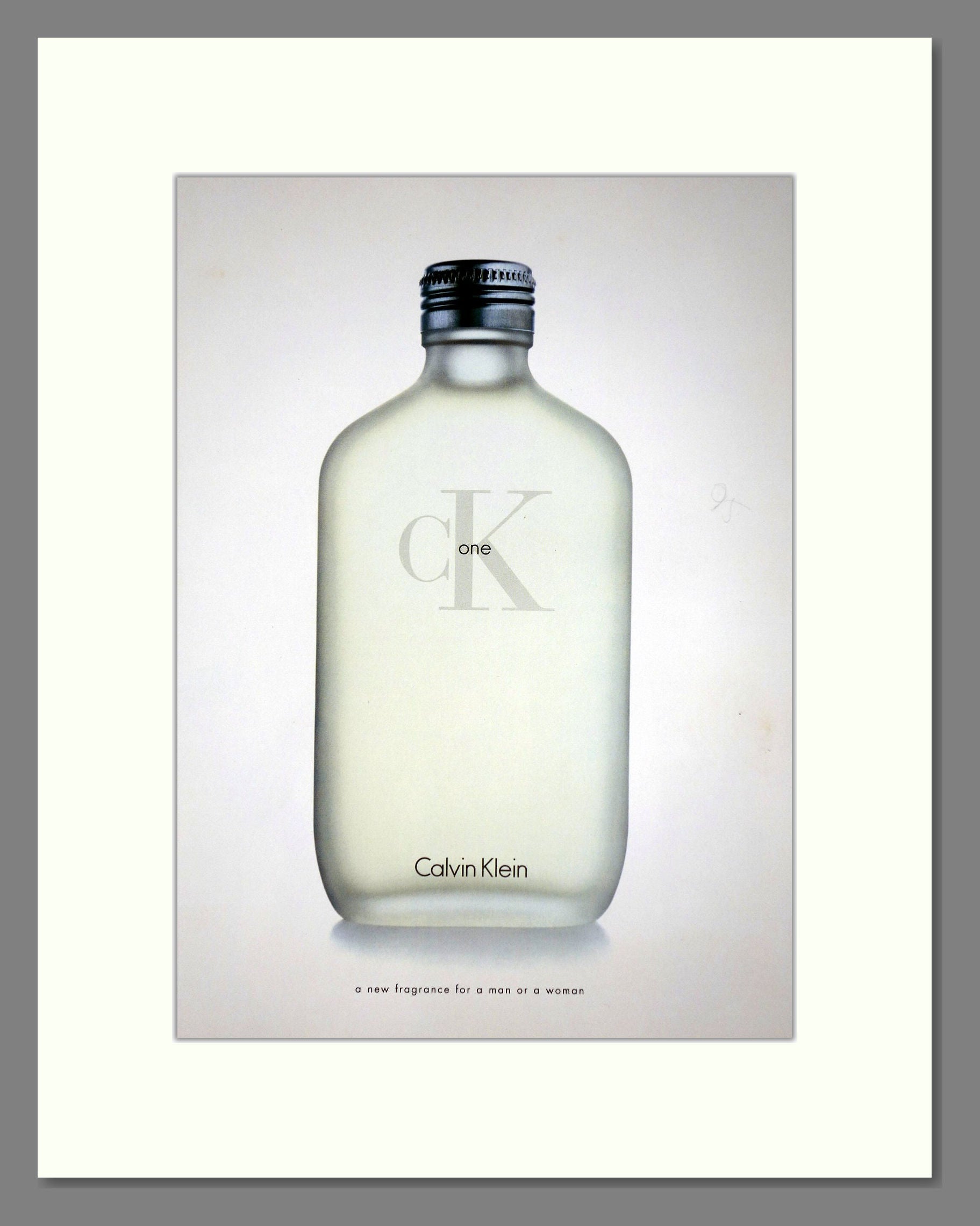 Calvin Klein - CK One. Vintage Advert 1995 (ref AD66105) – The ...
