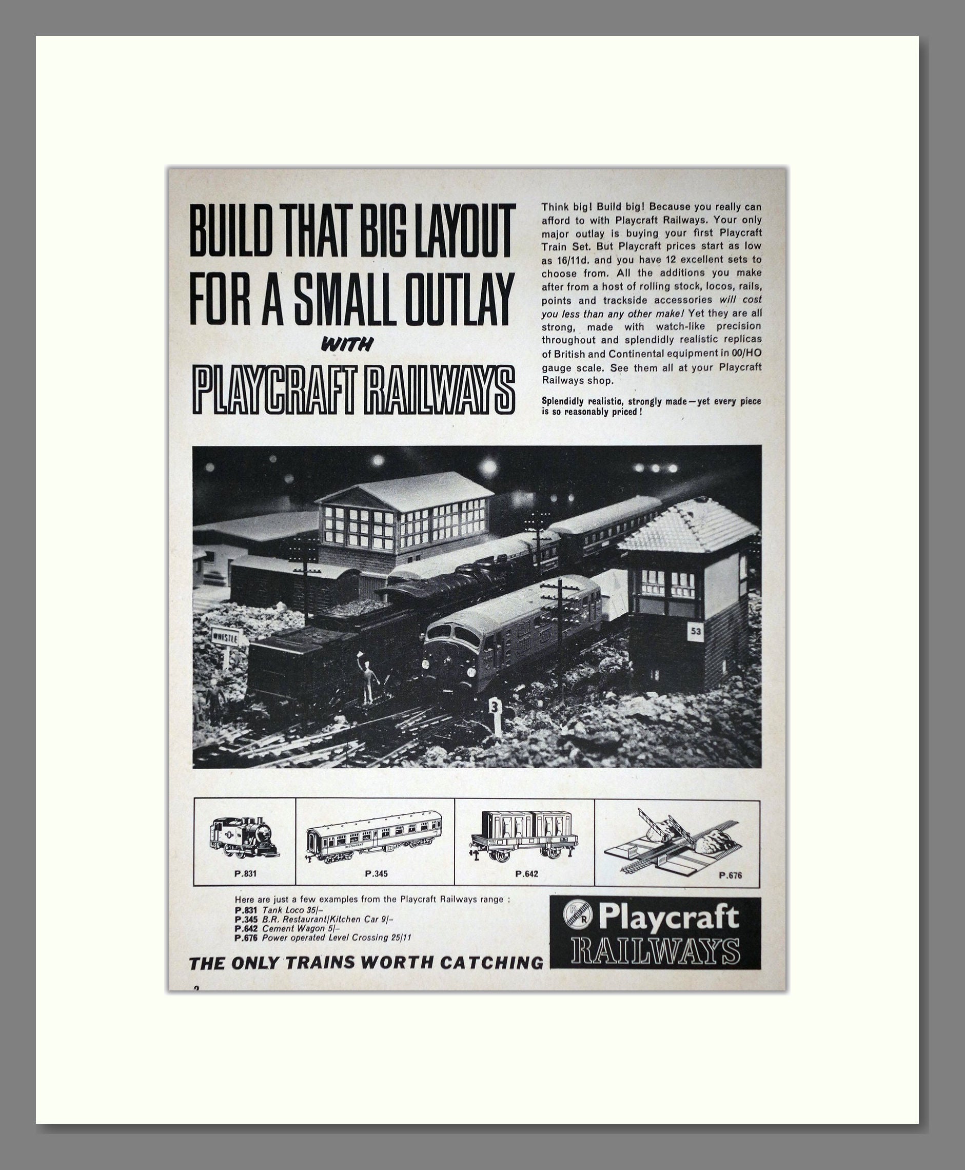 Playcraft - Model Railways. Vintage Advert 1965 (ref AD65956) – The ...