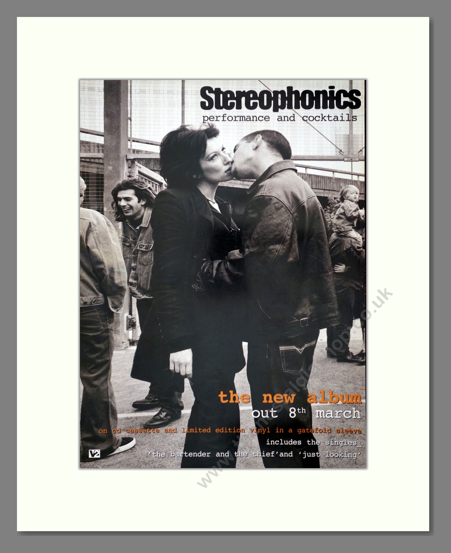 Stereophonics - Performance And Cocktails. Vintage Advert 1999 (ref AD ...