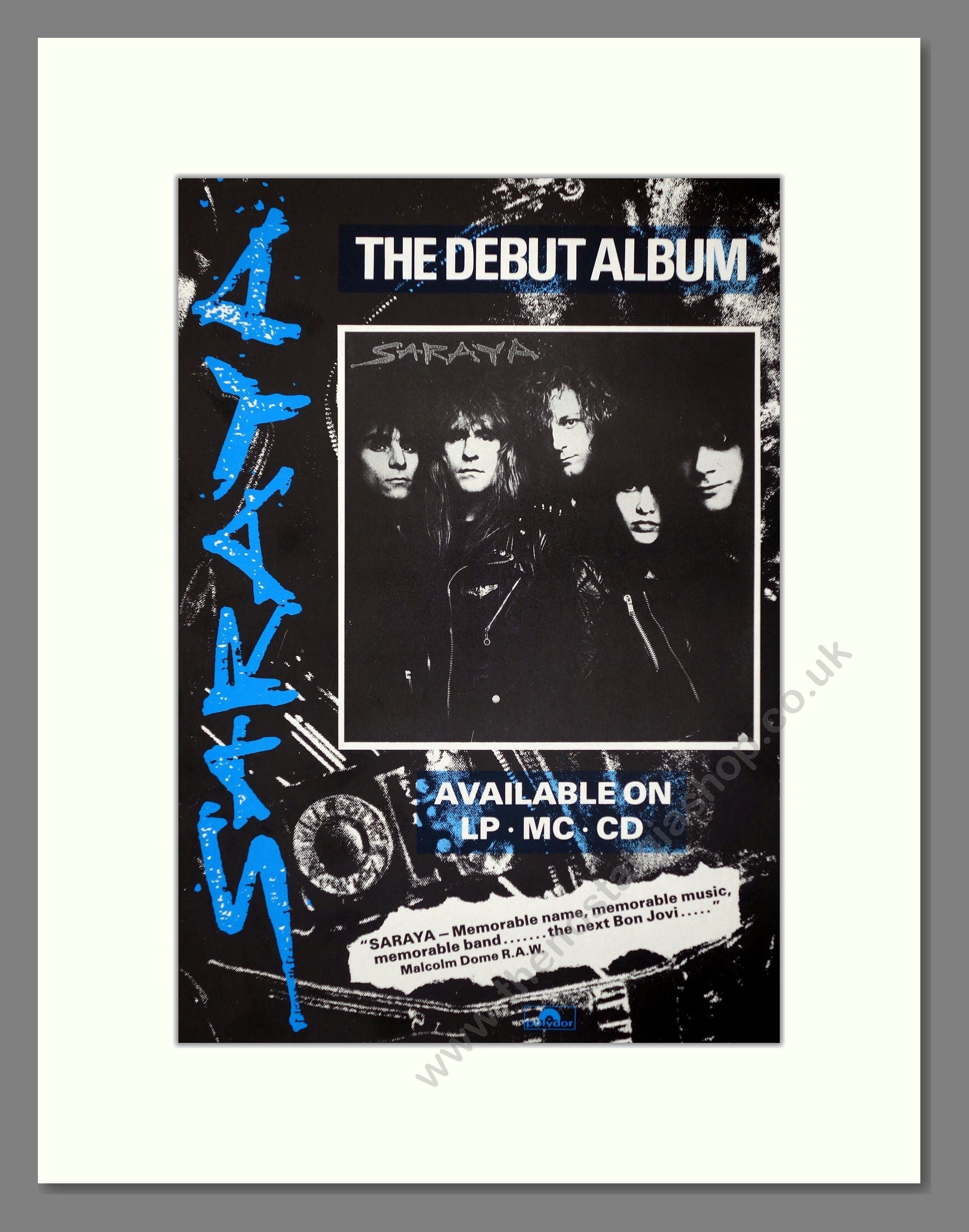 Saraya - Debut Album. Vintage Advert 1989 (ref AD66449) – The Nostalgia ...