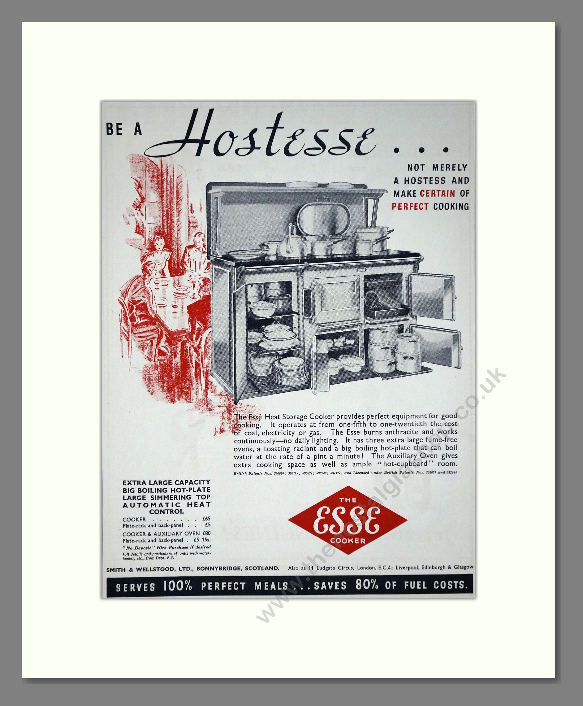 Esse - Heat Storage Cooker. Vintage Advert 1934 (ref AD66573) – The ...