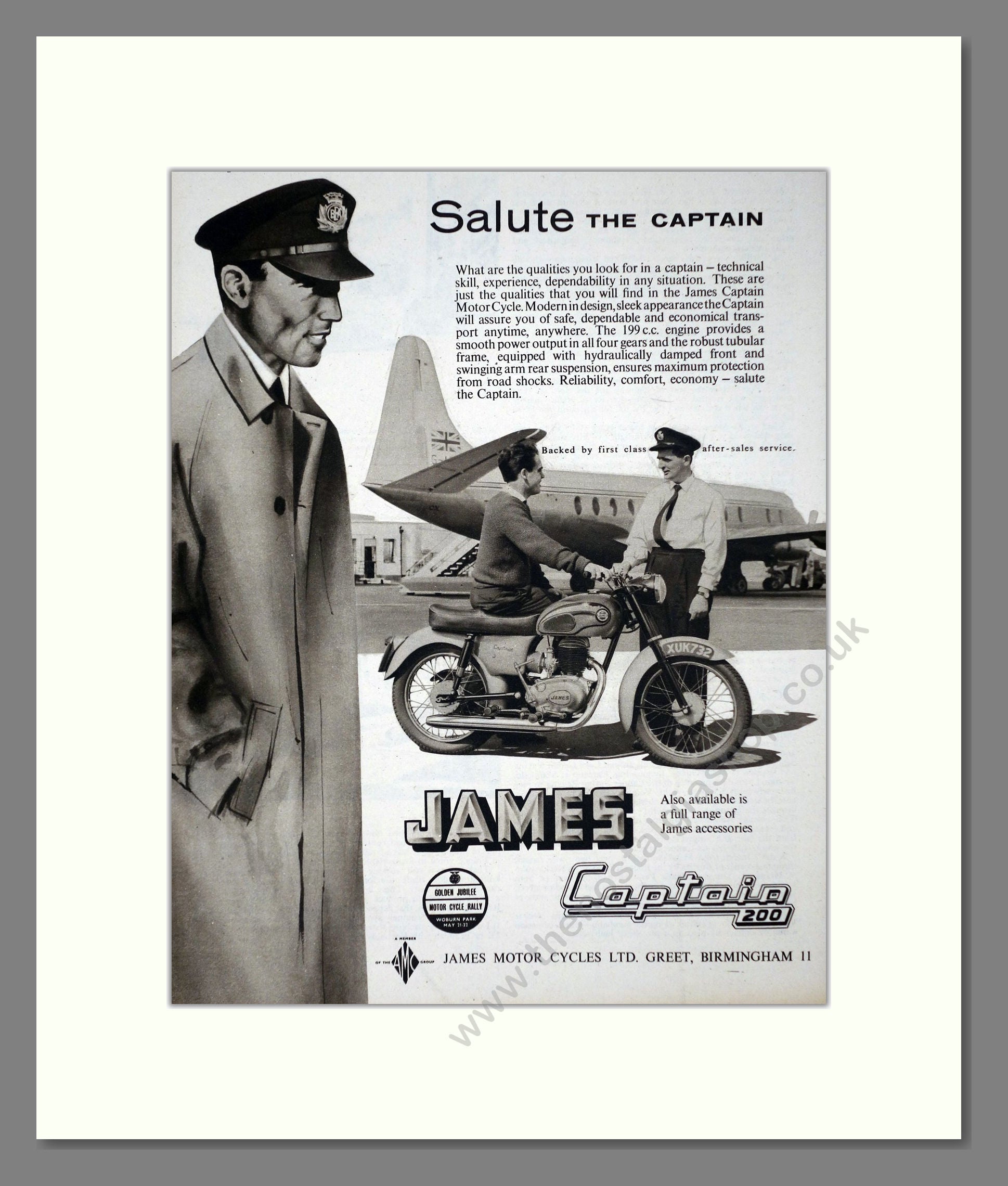 James - Captain 200. Vintage Advert 1960 (ref AD67149) – The Nostalgia Shop