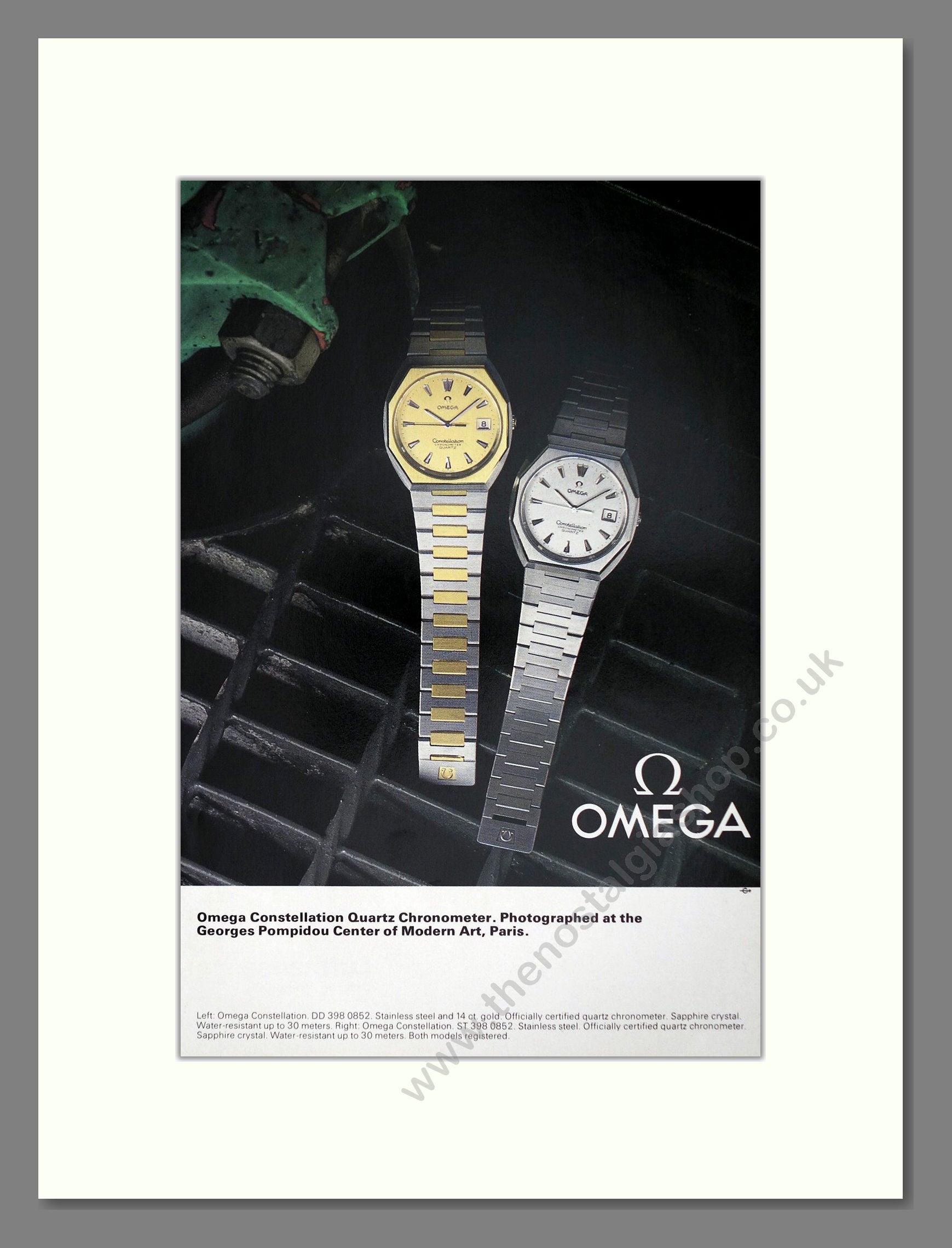 Omega - Constellation Quartz. Vintage Advert 1980 (ref AD67551) – The ...