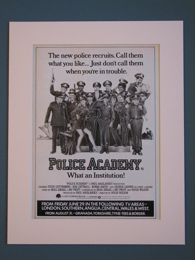 Police Academy. Original Advert 1984 (ref AD402) – The Nostalgia Shop