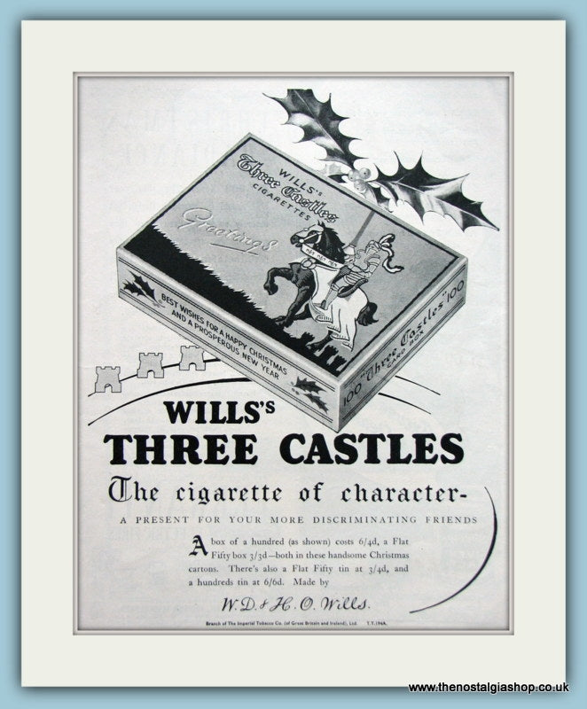 Will's Cigarettes. Original Advert 1938 (ref AD6048) – The Nostalgia Shop
