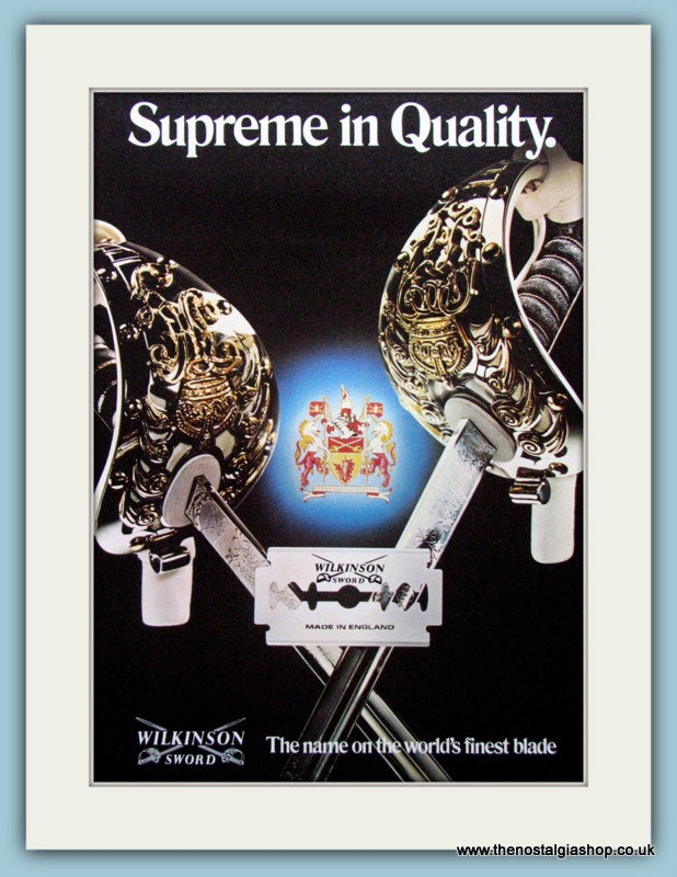 Wilkinson Sword. Original Advert 1973 (ref AD4506) – The Nostalgia Shop