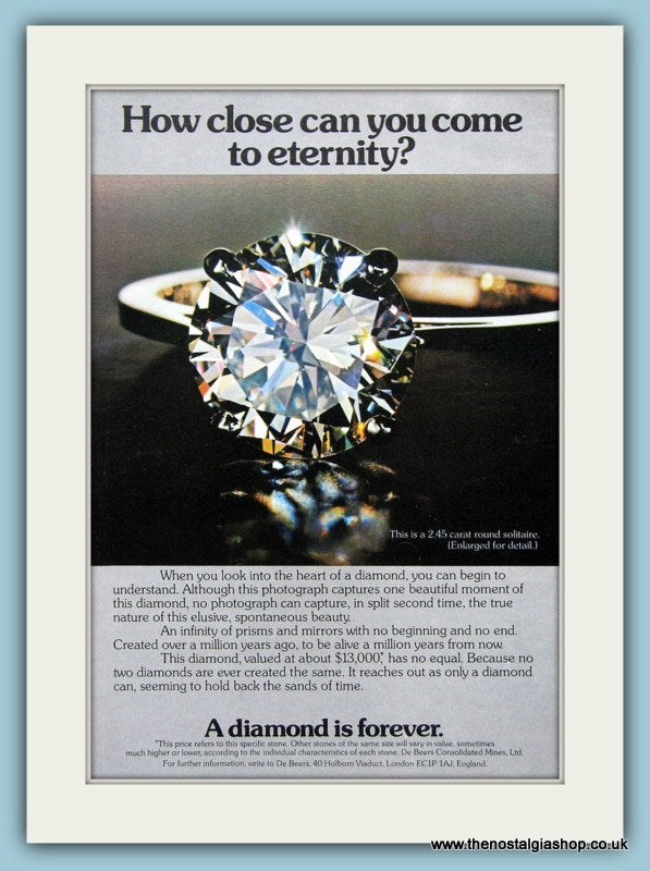 De Beers Diamond Ring Original Advert 1977 (ref AD6186) – The Nostalgia ...