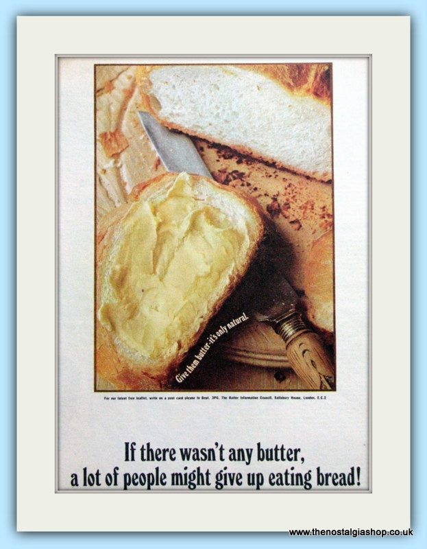Butter Original Advert 1967 (ref AD4910) – The Nostalgia Shop