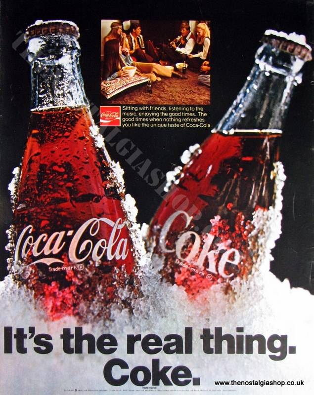 Coca Cola. Coke Original Advert 1971 (ref AD4025) – The Nostalgia Shop