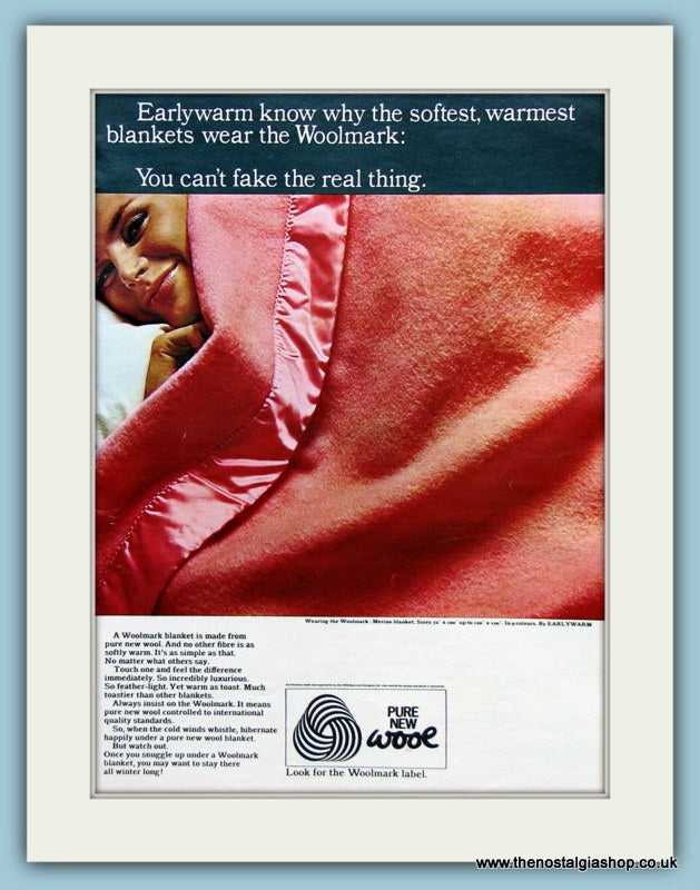 Woolmark Blankets Original Advert 1967 (ref AD2396) – The Nostalgia Shop