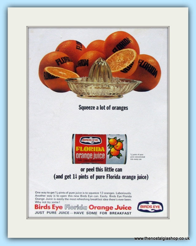 Florida Orange Juice. Original Advert 1969 (ref AD4797) – The Nostalgia ...