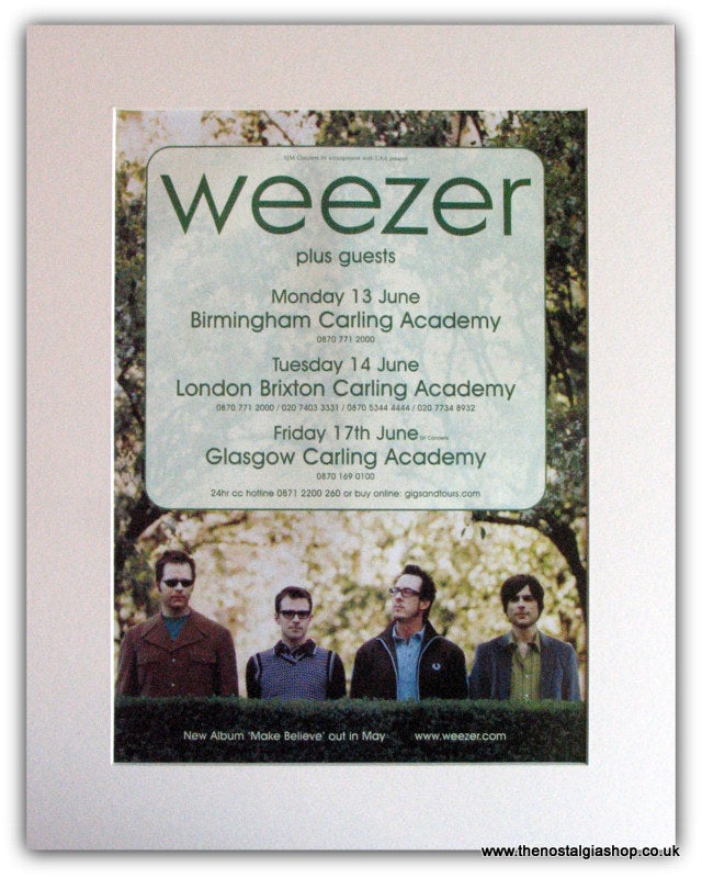 Weezer 2005 Tour Advert (ref AD1785) – The Nostalgia Shop