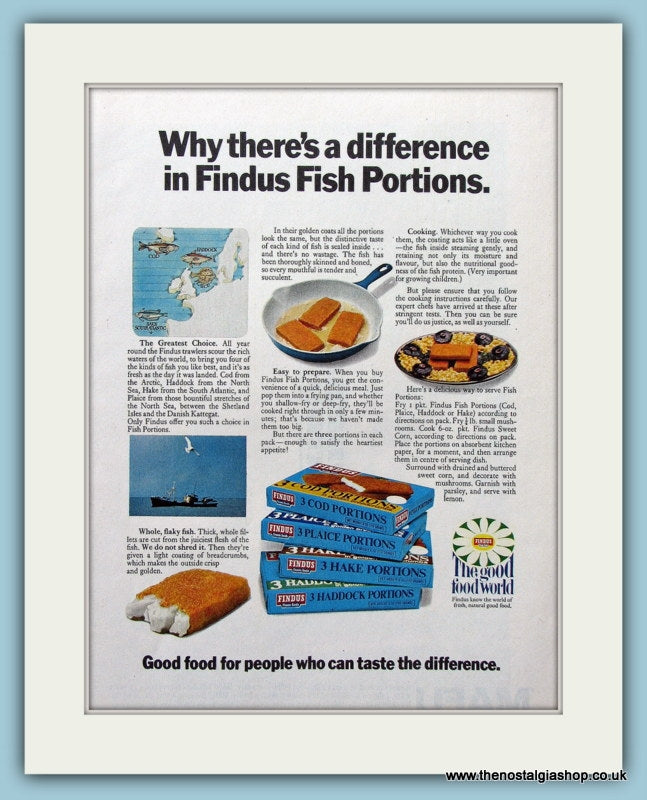Findus Fish Portions. Original Advert 1970 (ref AD4371) – The Nostalgia ...
