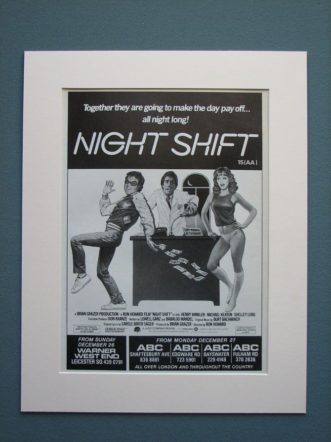 Night Shift 1983 Original advert (ref AD545) – The Nostalgia Shop