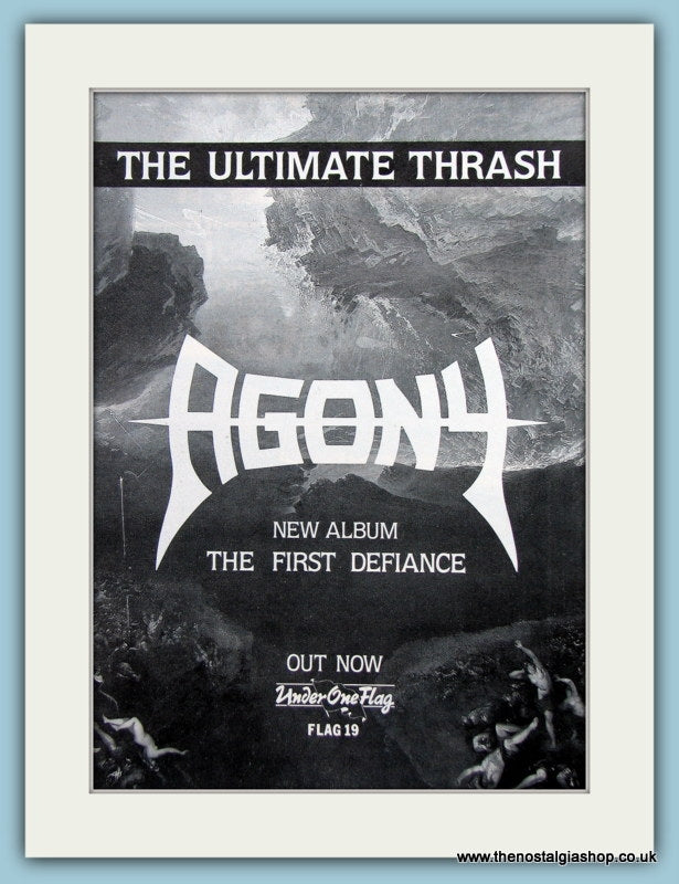 Agony The First Defiance 1988 Original Advert (ref AD3076) – The ...