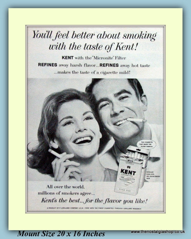 Kent Cigarettes Original Advert 1961 Original Advert (ref AD9362) – The ...