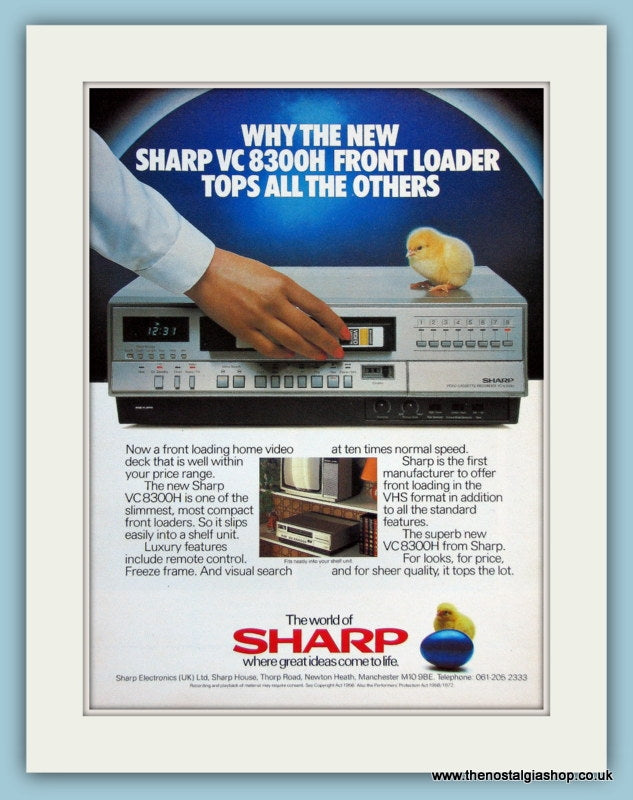 Sharp VC 8300H Original Advert 1982 (ref AD3009) – The Nostalgia Shop