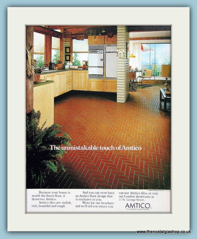 Amtico Floor Tiles. Original Advert 1978 (ref AD2547) – The Nostalgia Shop