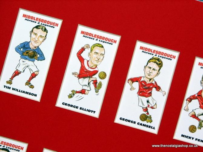 Middlesbrough Heroes and Legends. Mounted Football Card Set. – The ...