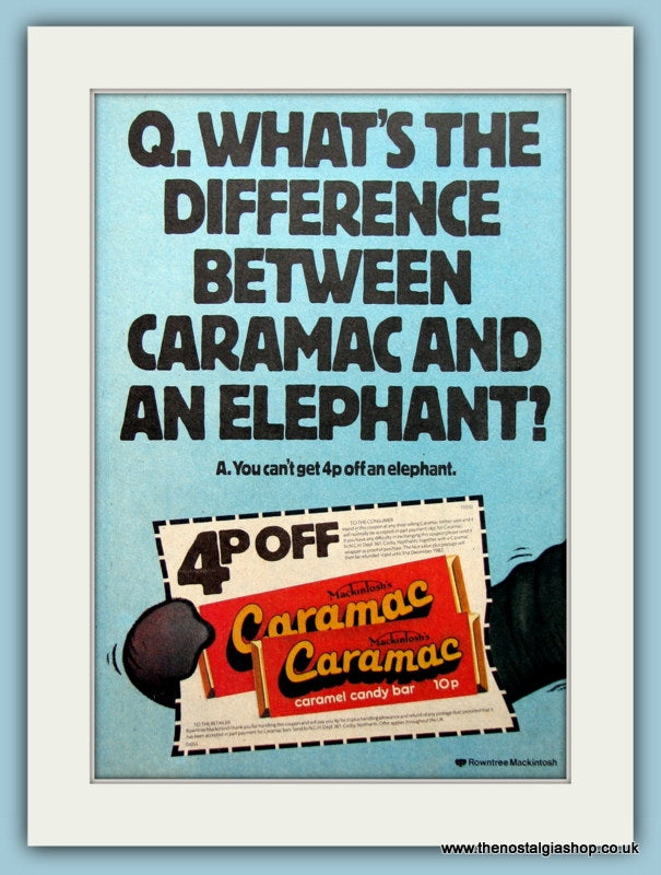 Mackintosh Caramac Candy Bar Original Advert 1982 (ref AD2611) – The ...