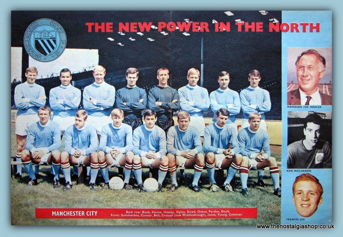 Manchester City 1968 Team print. (ref AD4042) – The Nostalgia Shop